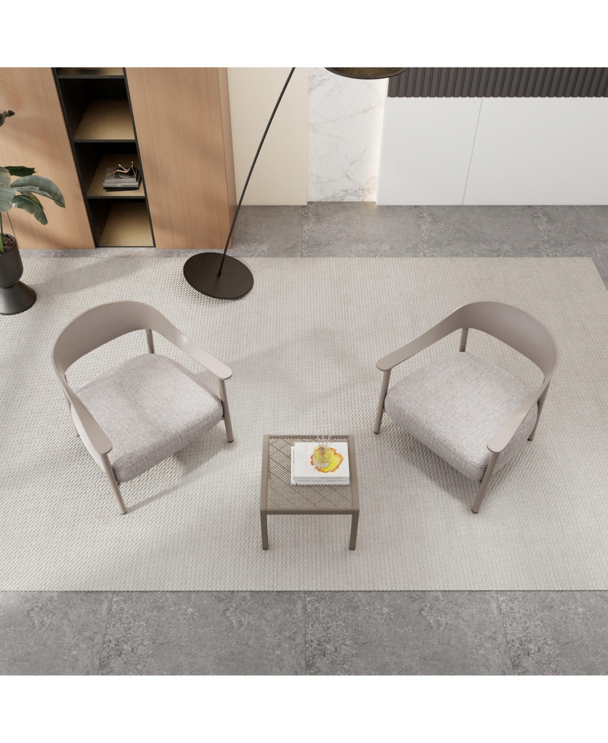 Click here for Mondawe Outdoor Accent Chair Set with Coffee Table... prices