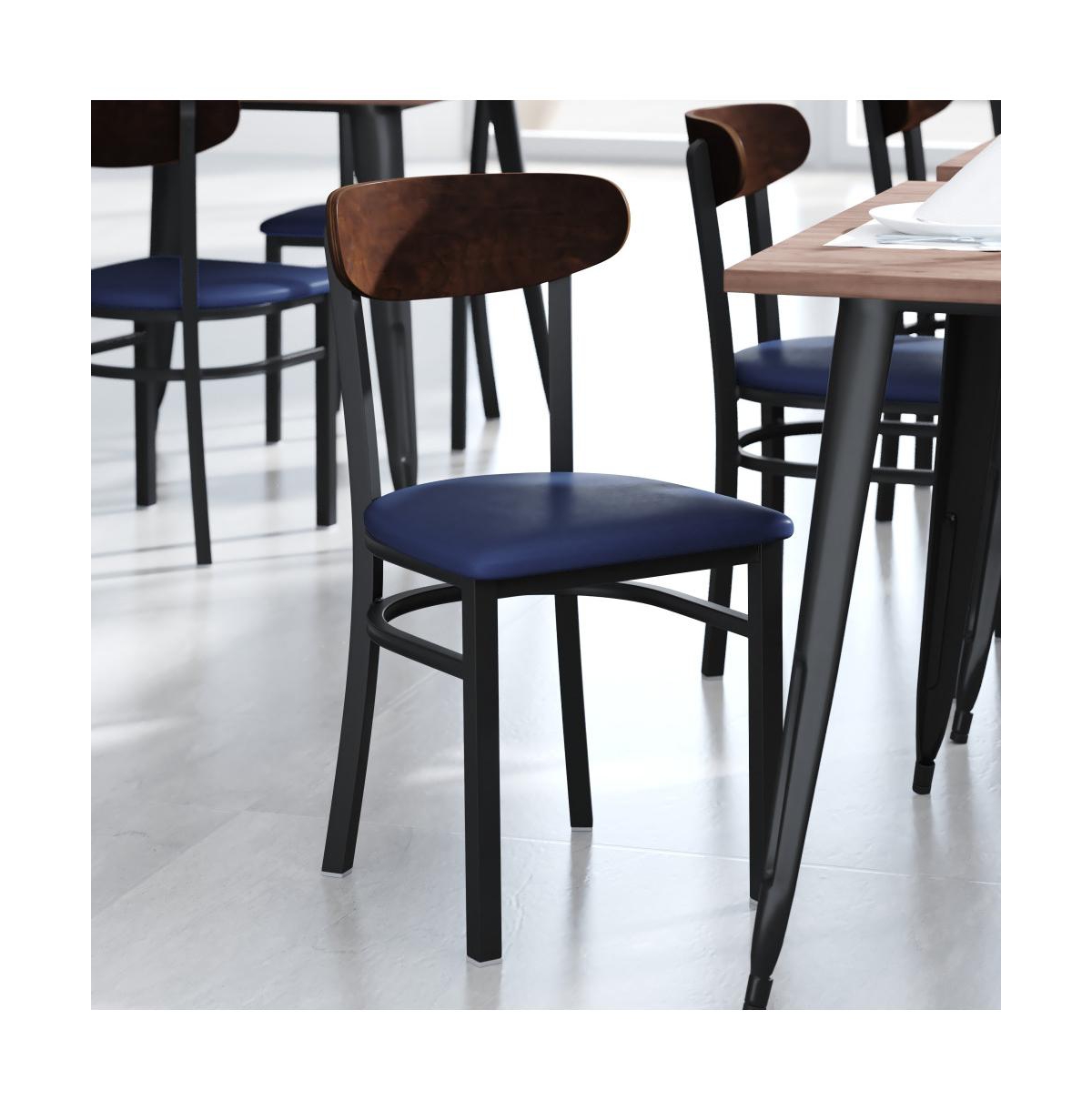 Click here for Emma+Oliver Yara Industrial Dining Chair with Roll... prices