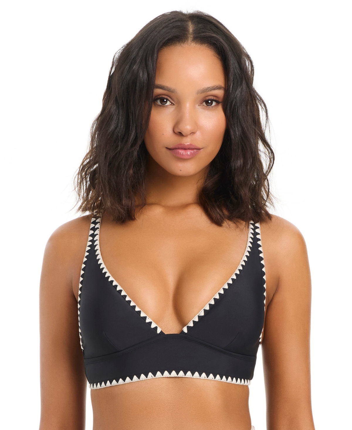 Click here for Bar Iii Womens Desert Muse Banded V-Neck Bikini To... prices