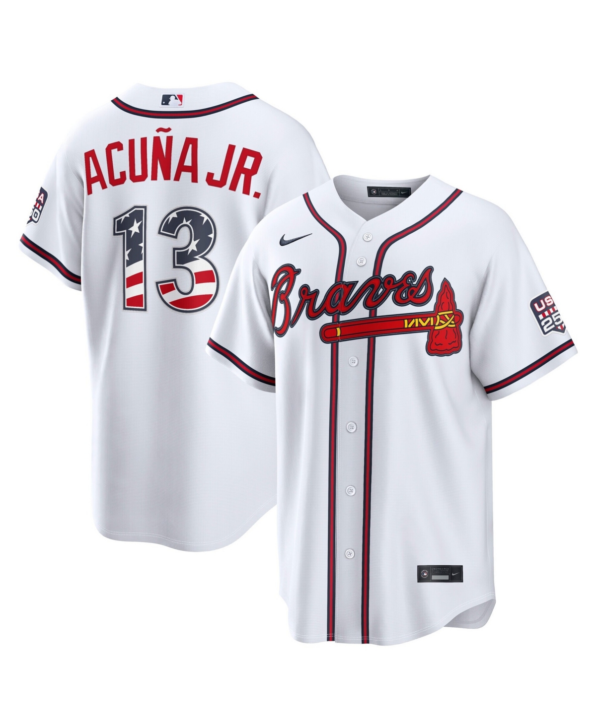 Click here for Nike Mens Ronald Acuna Jr. White Atlanta Braves Us... prices