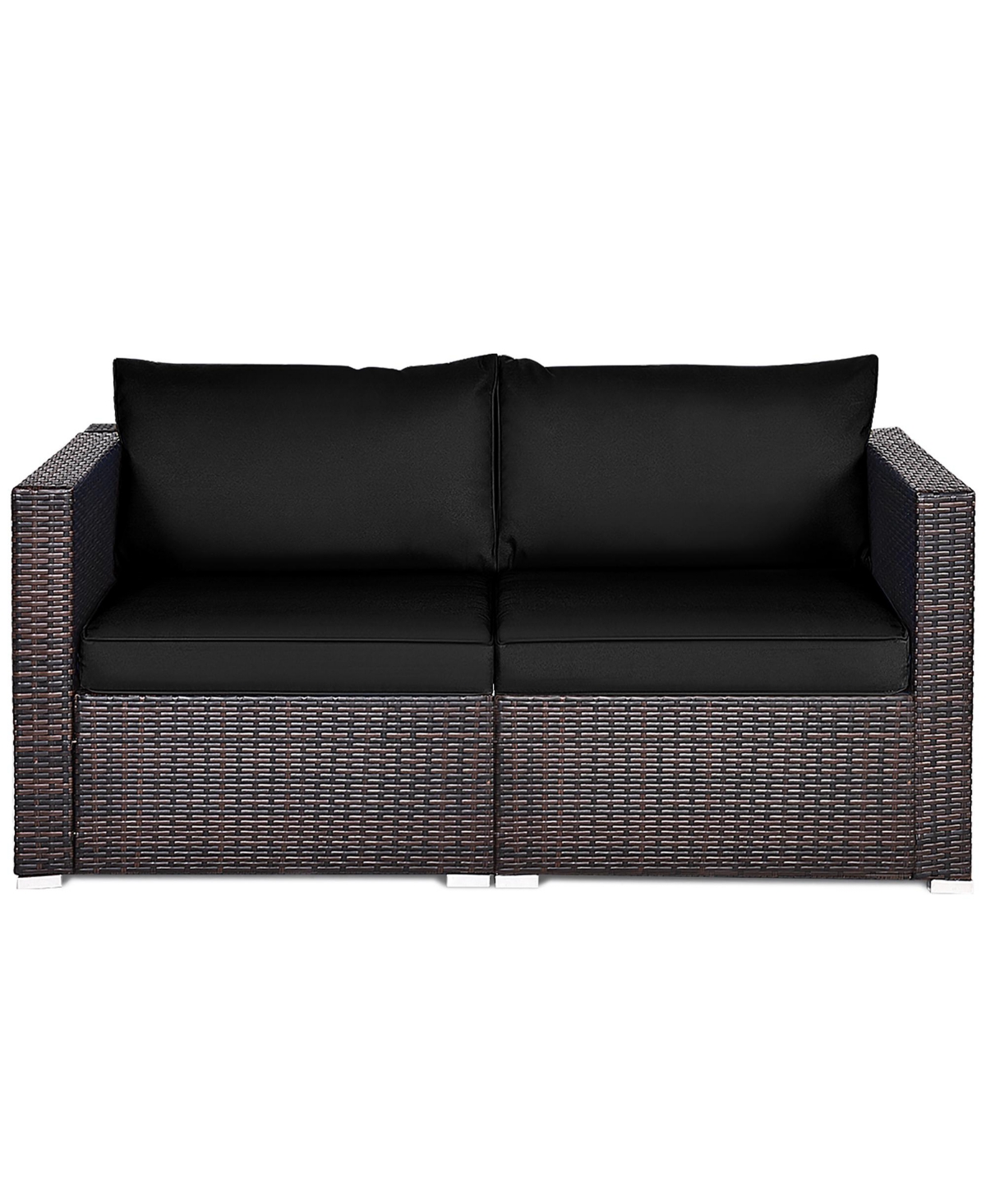 Click here for Costway 2Piece Patio Rattan Corner Sofa Sectional... prices