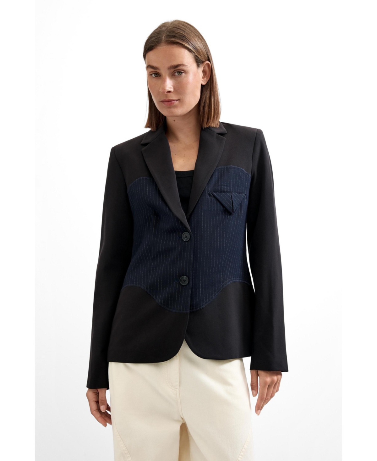 Click here for Desigual Womens Blazer Woven - Dark blue prices