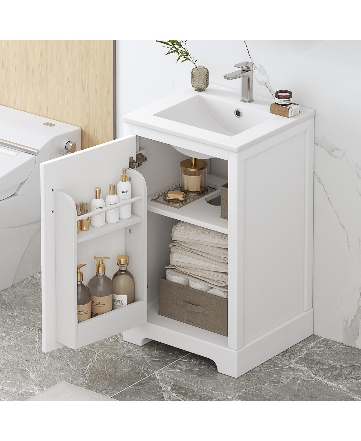 Click here for Sillysis Modern Bathroom Vanity with Ceramic Sink... prices