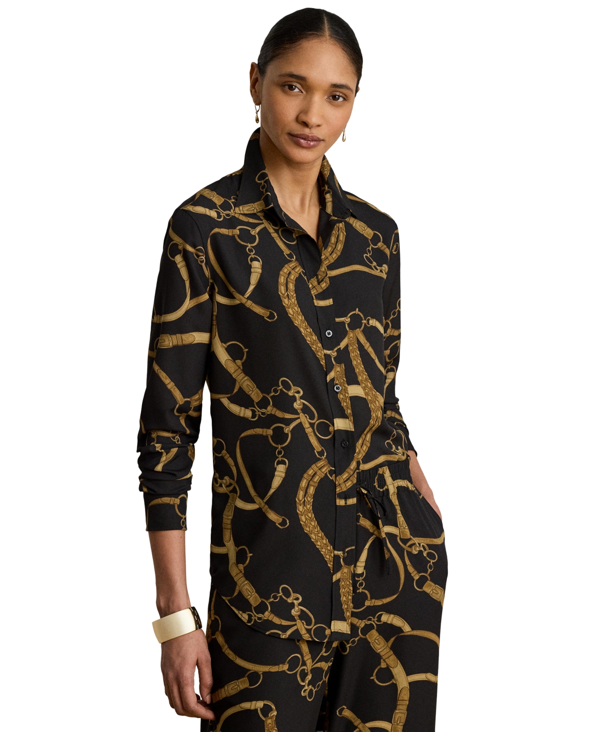 Click here for Lauren Ralph Lauren Womens Classic Fit Belting Pri... prices
