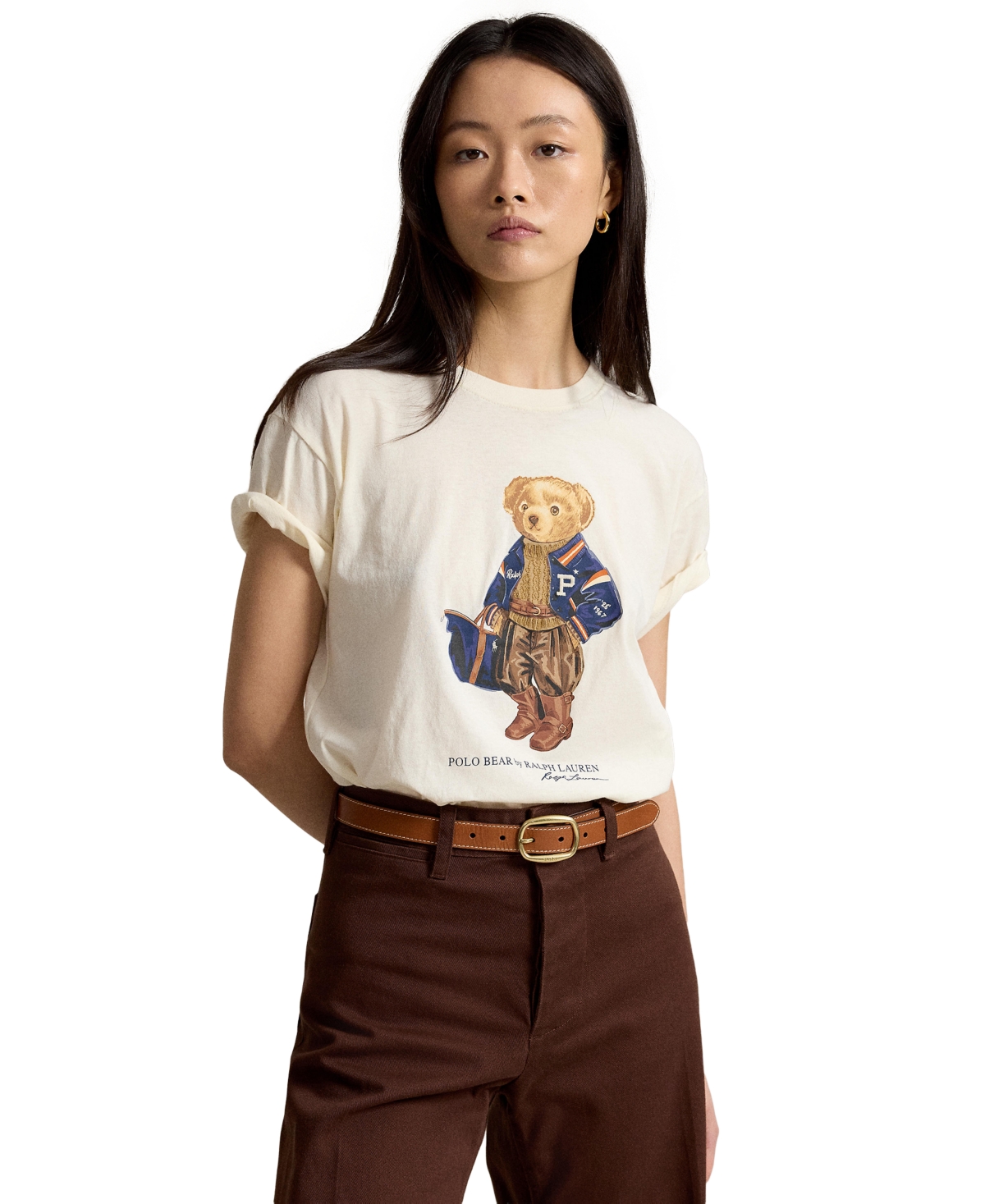 Click here for Polo Ralph Lauren Womens Polo Bear Cotton Jersey T... prices