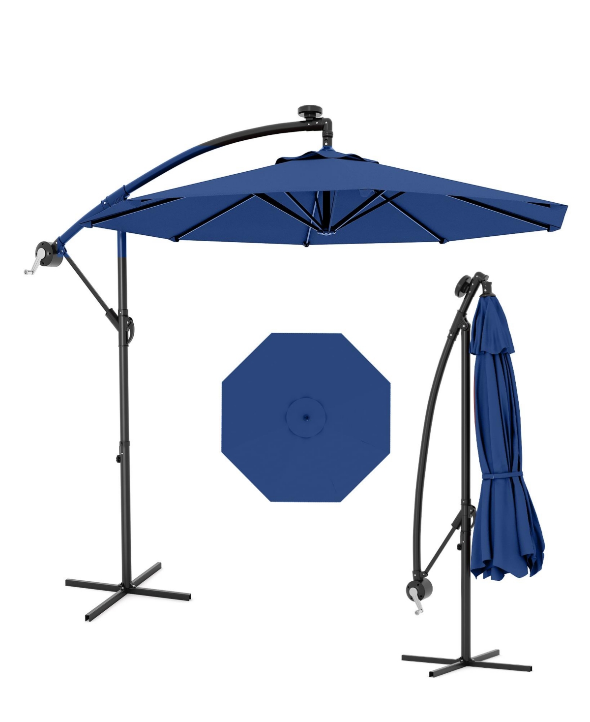 Click here for homfan 10Feet Cantilever Patio Umbrella With Cross... prices