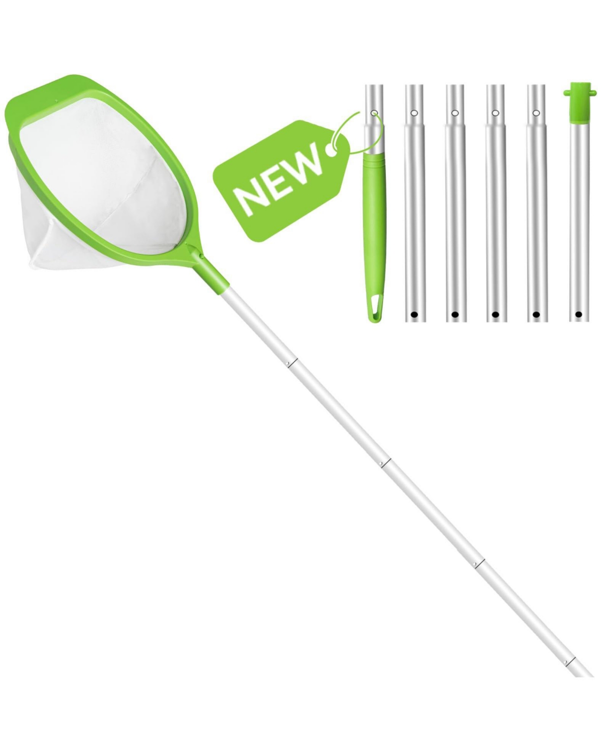 Click here for Xdovet Pool Skimmer Net Aluminum Pole Deep Mesh Le... prices