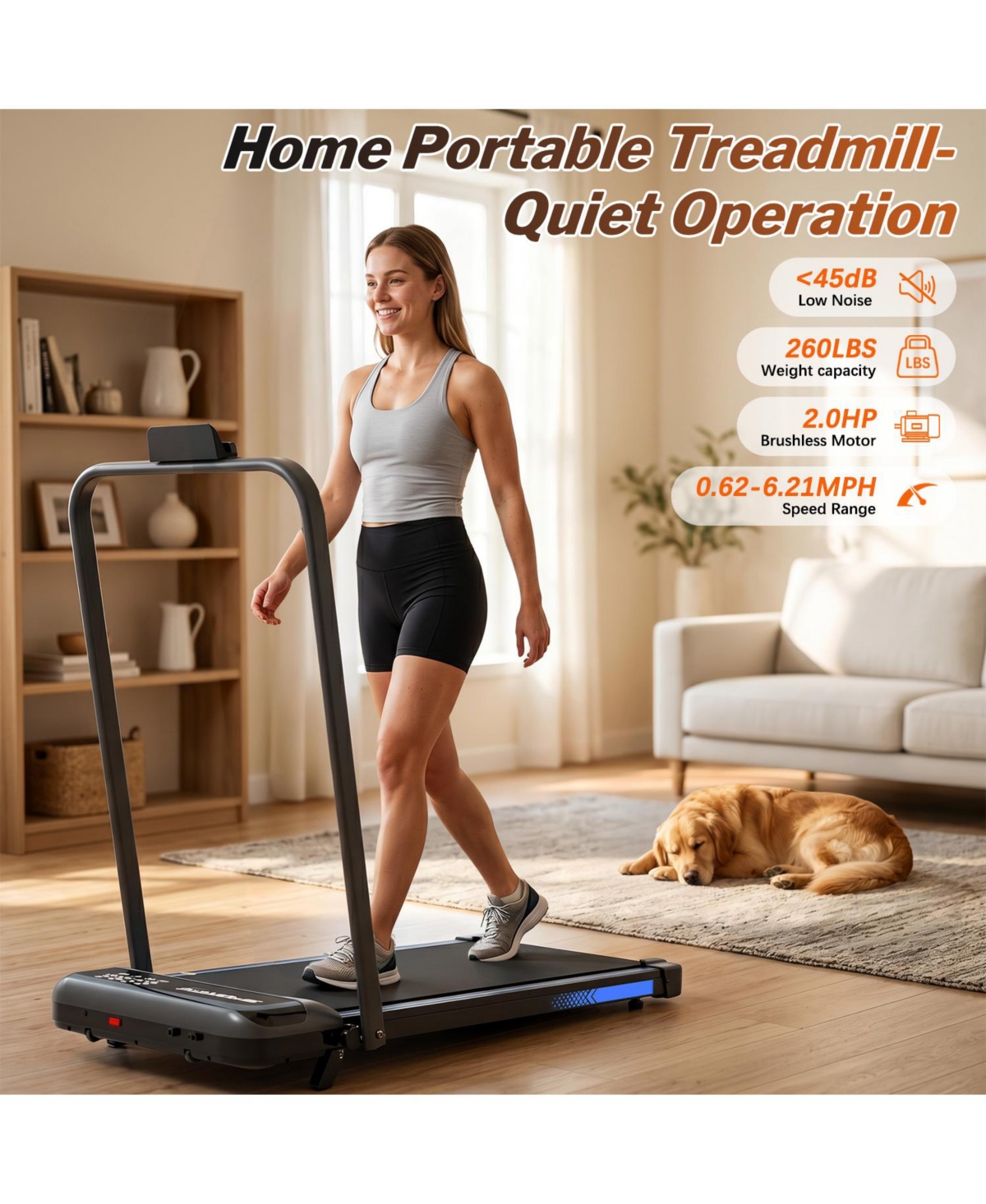 Click here for Zeny 3 in 1 Under Desk Treadmill with Incline  Fol... prices