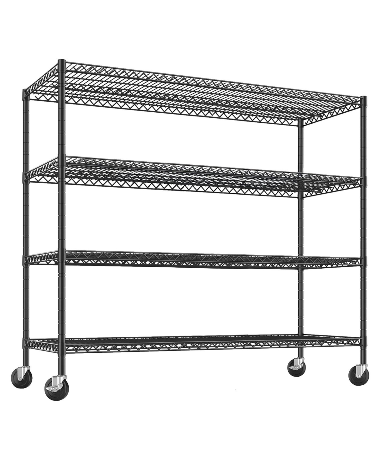 Click here for homfan 4 Tier Storage Shelf with Wheels  75 Inch H... prices