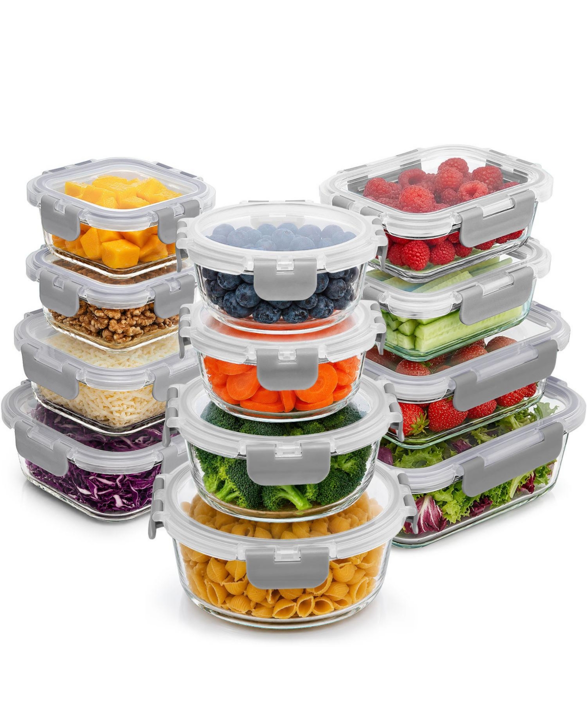 Click here for Zulay Kitchen 24 Piece Oven Safe Glass Storage Con... prices