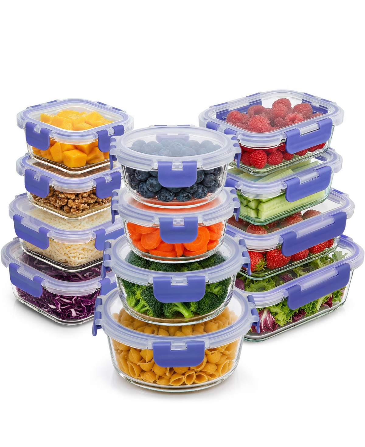 Click here for Zulay Kitchen 24 Piece Oven Safe Glass Storage Con... prices