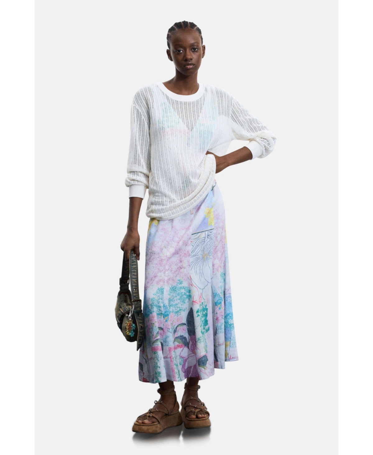 Click here for Desigual Womens 2-in-1 Printed Dress - Multi prices