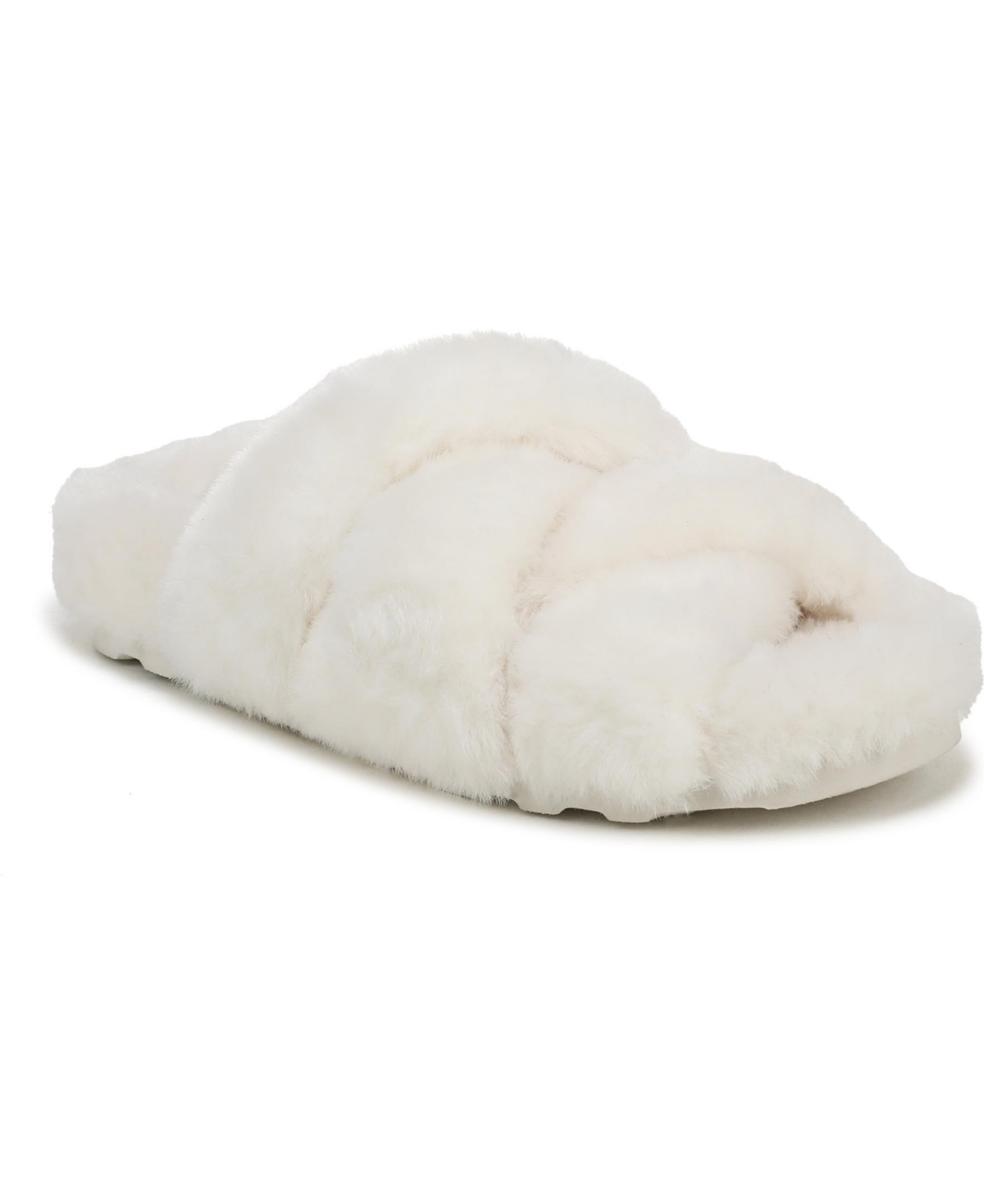 Click here for Vionic Womens Peppa Open Toe Slippers - Cream faux... prices