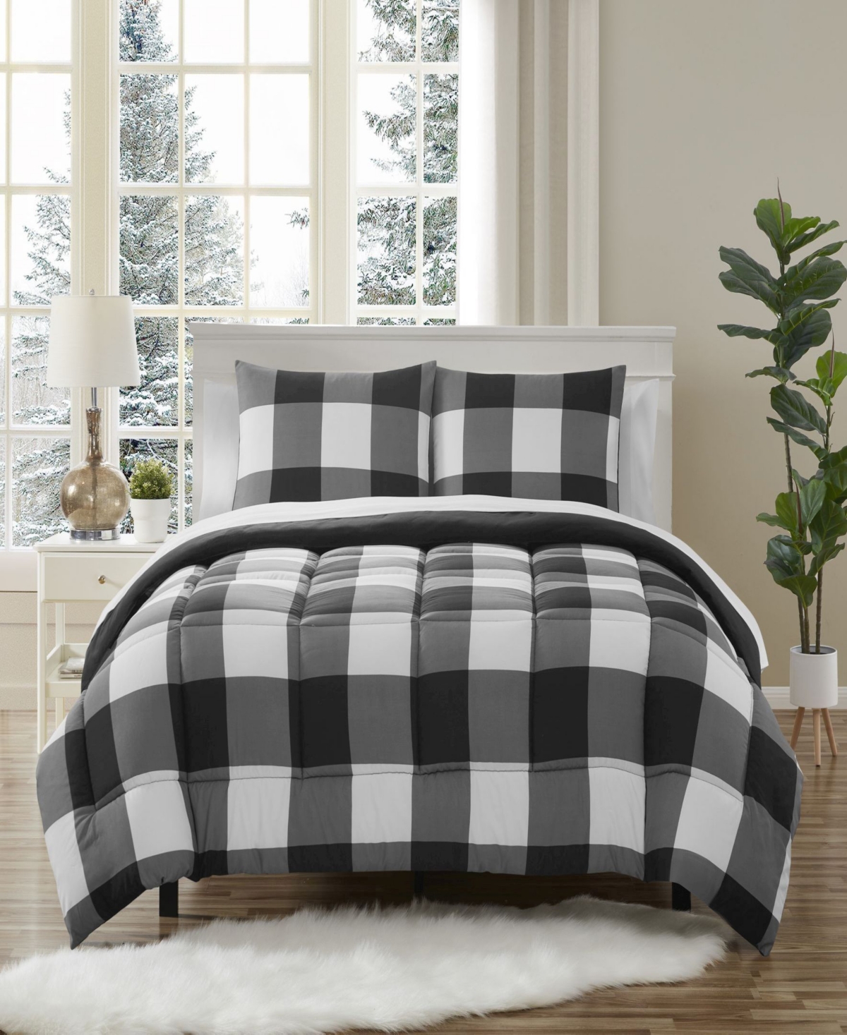 Click here for Sweet Home Collection Buffalo Plaid 7-Piece Comfor... prices