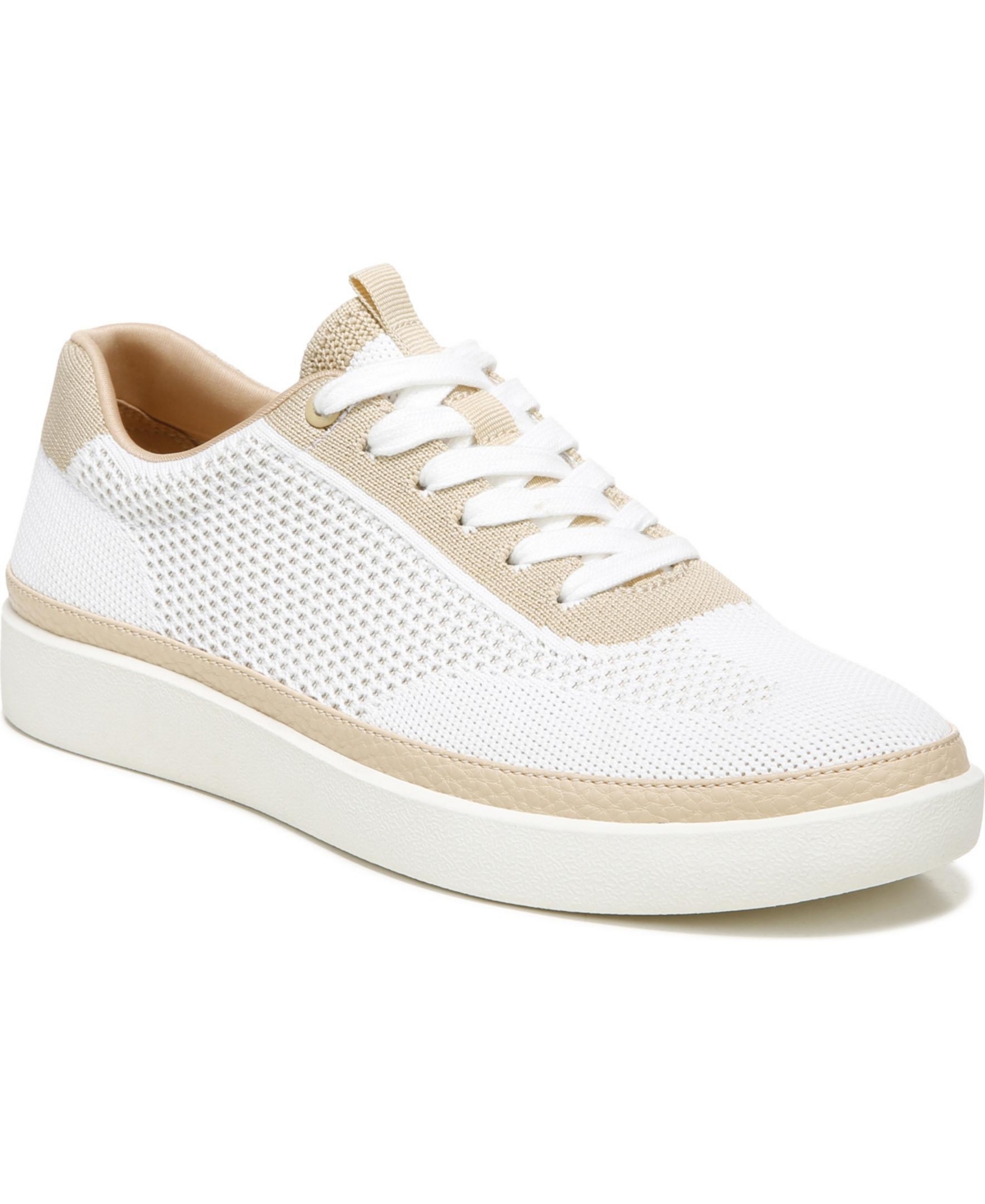Click here for Vionic Womens Galia Lace Up Sneakers - White knit... prices