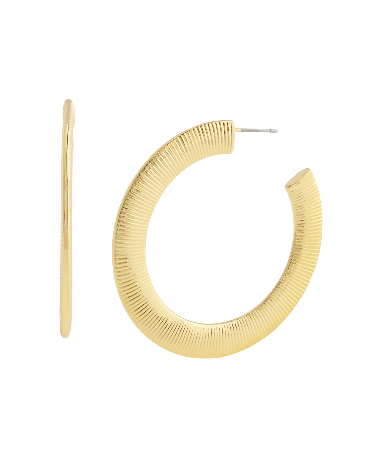 Click here for Steve Madden Gold Boho Snake Chain Hoop Earrings -... prices