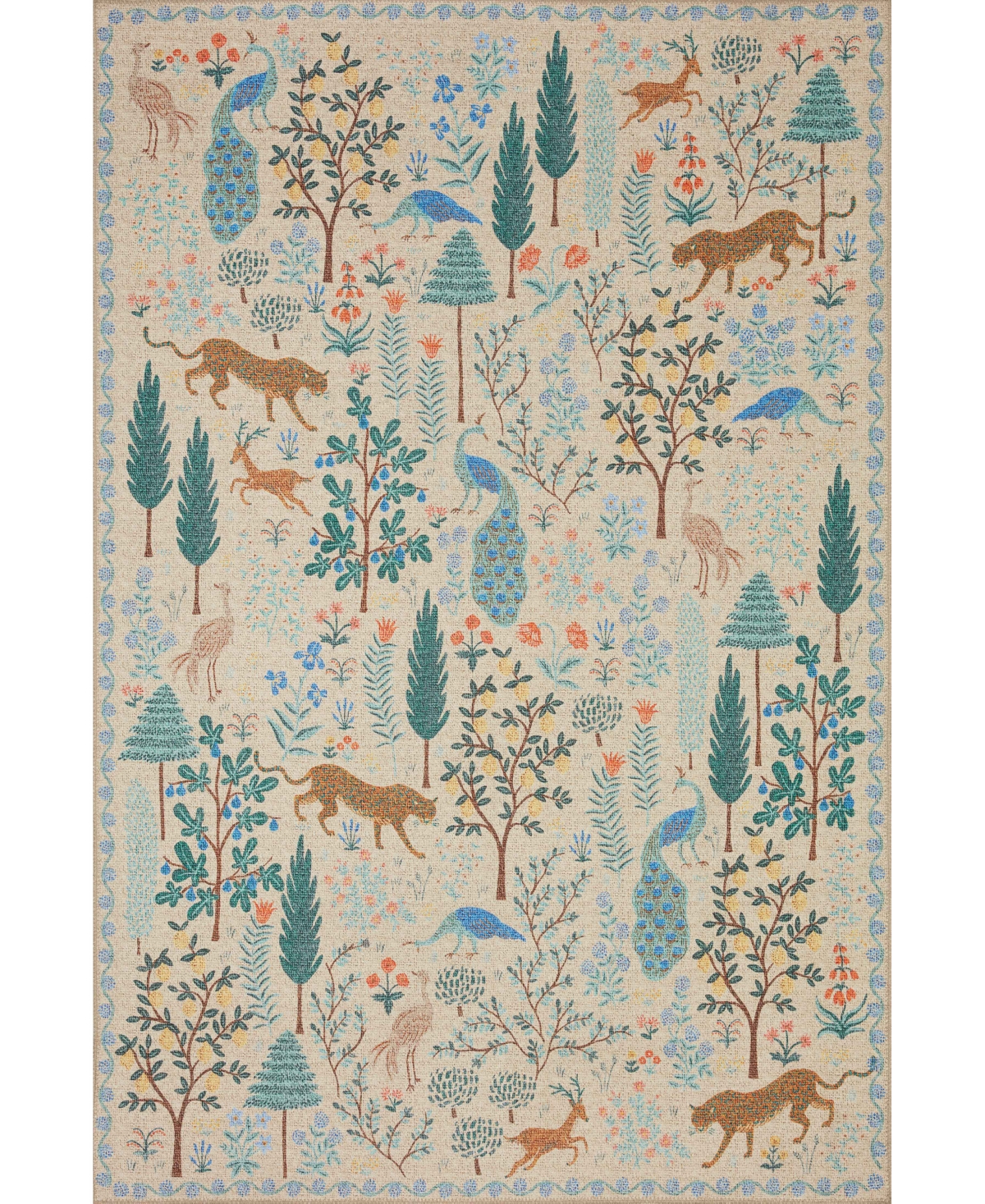 Click here for Rifle Paper Co Menagerie Men-02 39 x 59 Area Rug -... prices