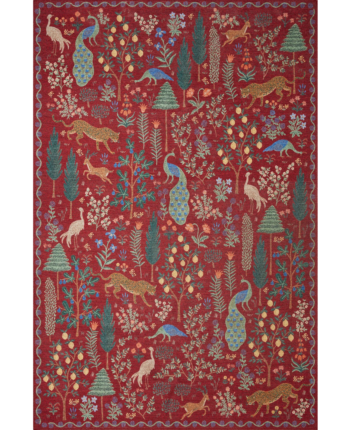 Click here for Rifle Paper Co Menagerie Men-02 39 x 59 Area Rug -... prices