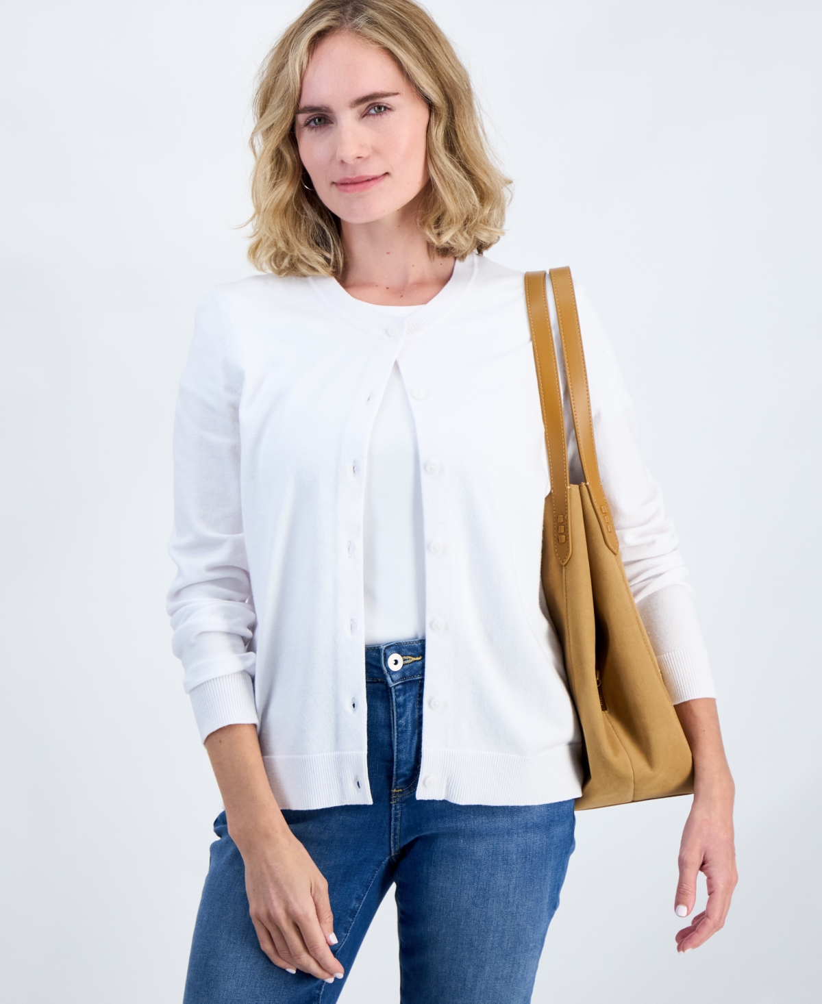 Click here for Style & Co Petite Crewneck Cardigan  Macys Exclusi... prices