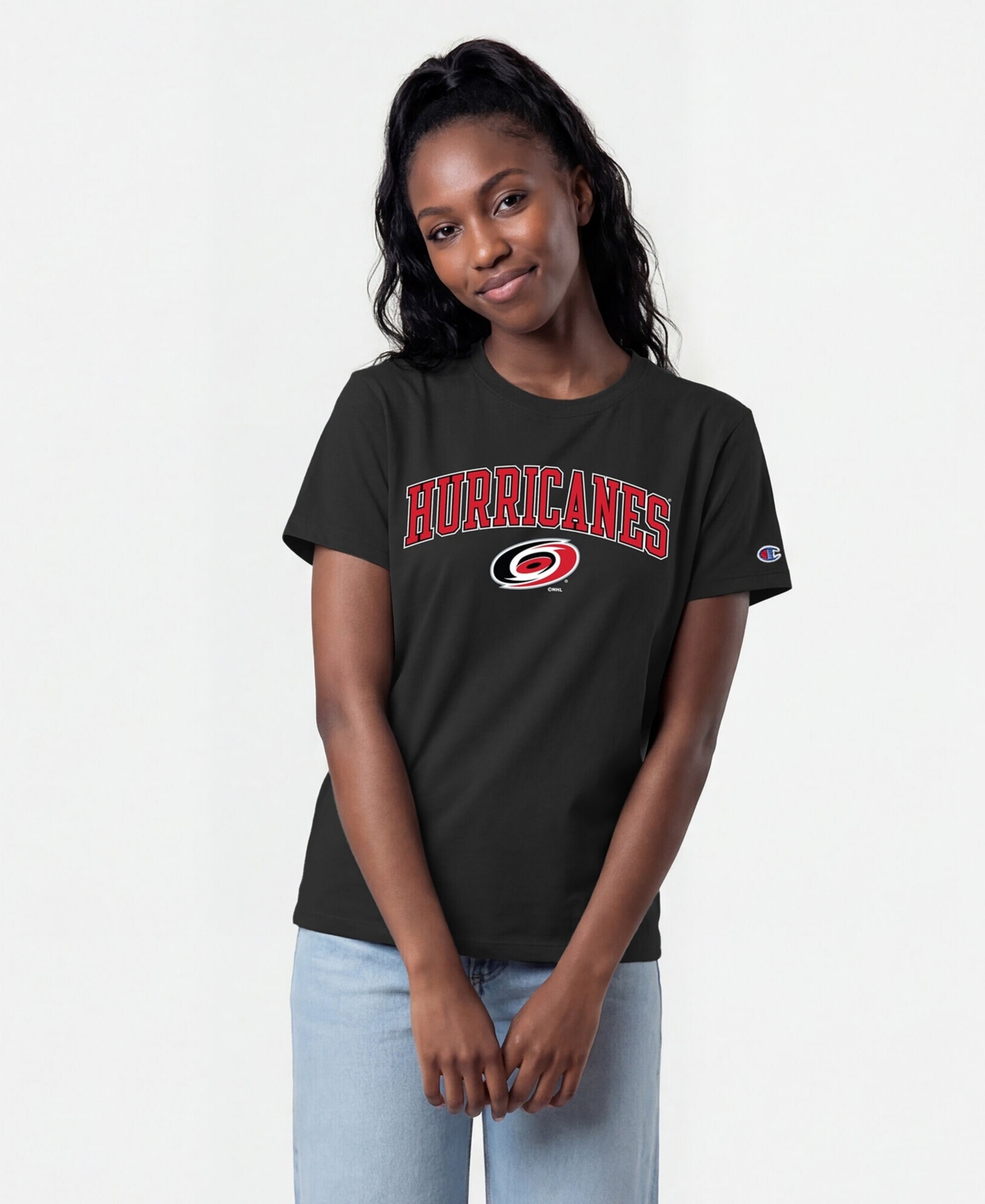 Click here for Champion Womens Black Carolina Hurricanes Arch Mas... prices