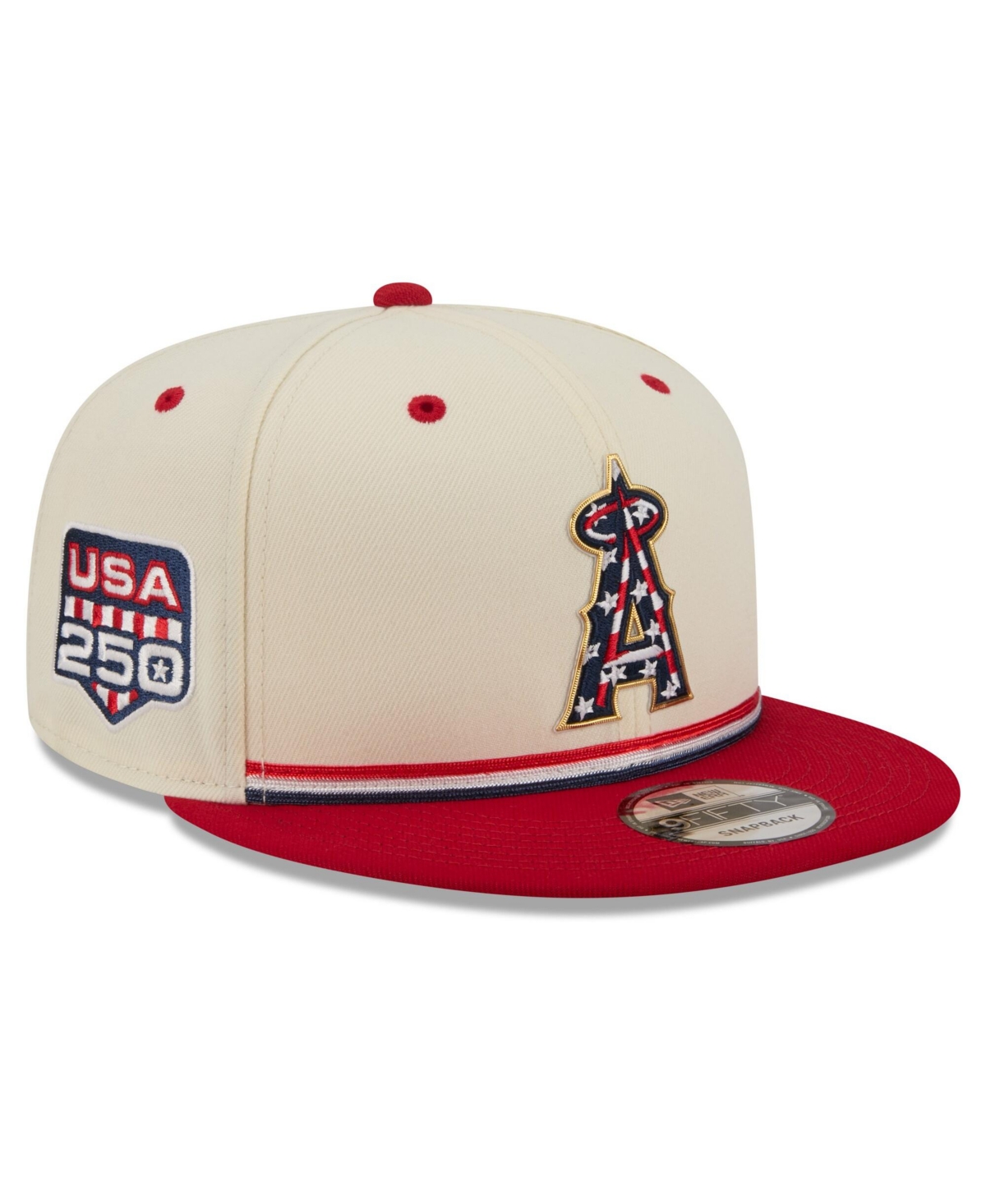 Click here for New Era Mens Cream/Red Los Angeles Angels 4th of J... prices