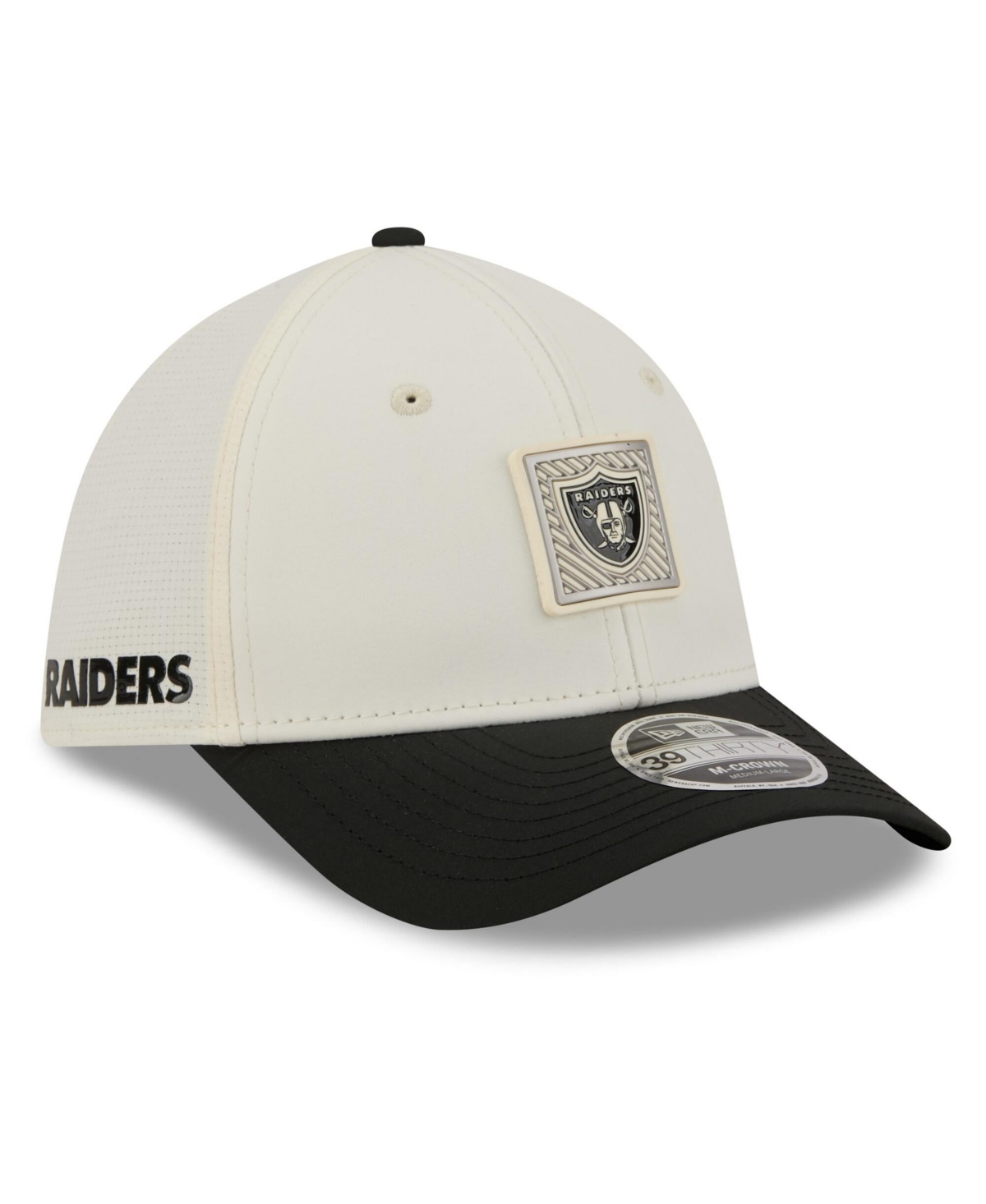Click here for New Era Mens Cream/Black Las Vegas Raiders 2026 Nf... prices