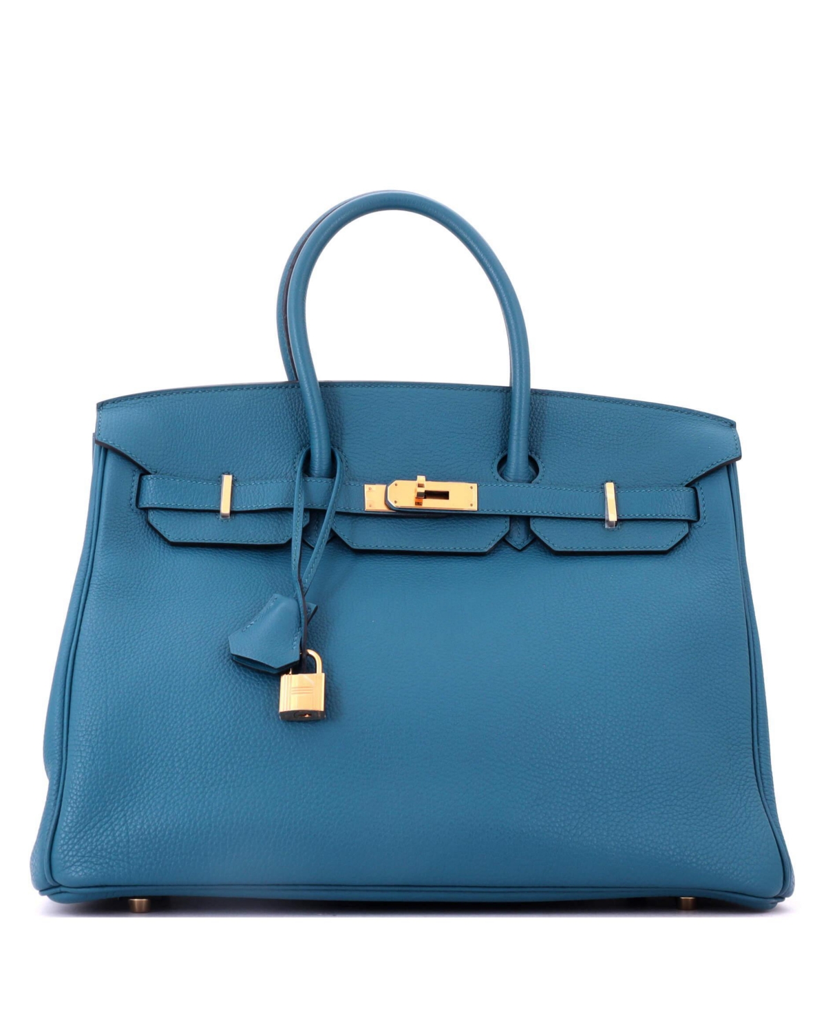 Click here for Pre-Owned HERMES Birkin 35 Handbag Blue Togo with... prices
