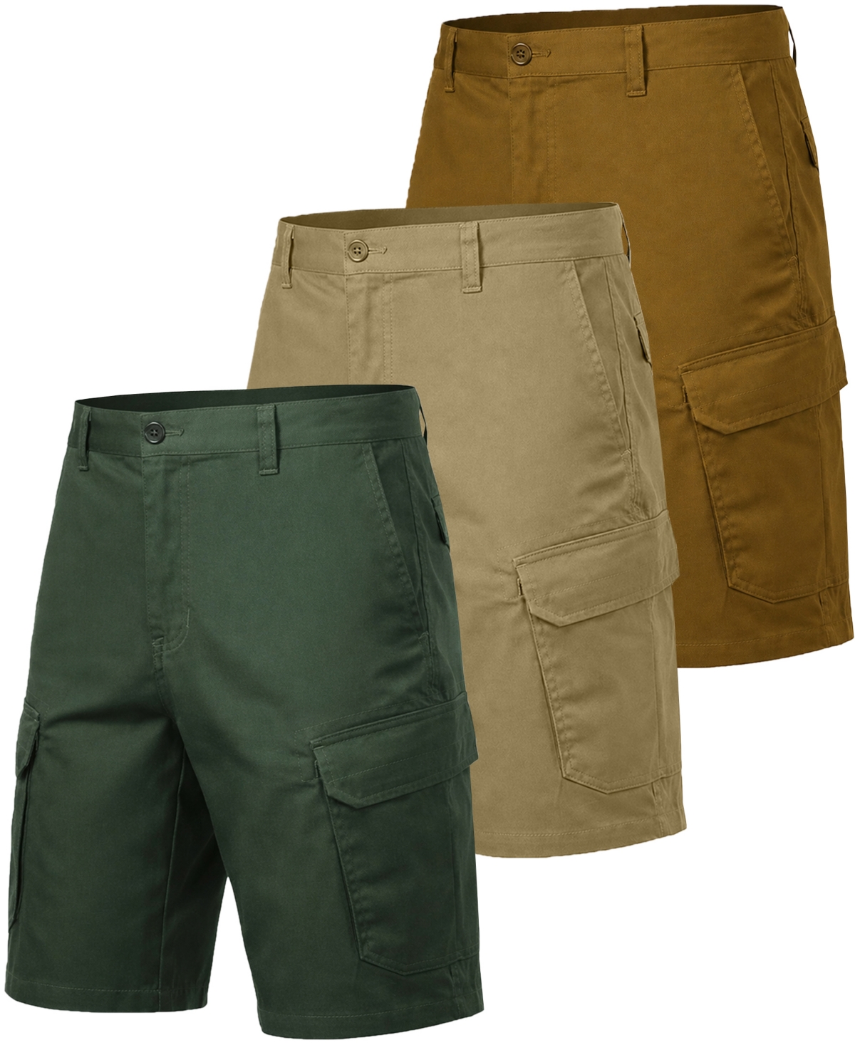 Click here for Blu Rock Mens Cotton Flex Stretch Cargo Shorts  3-... prices