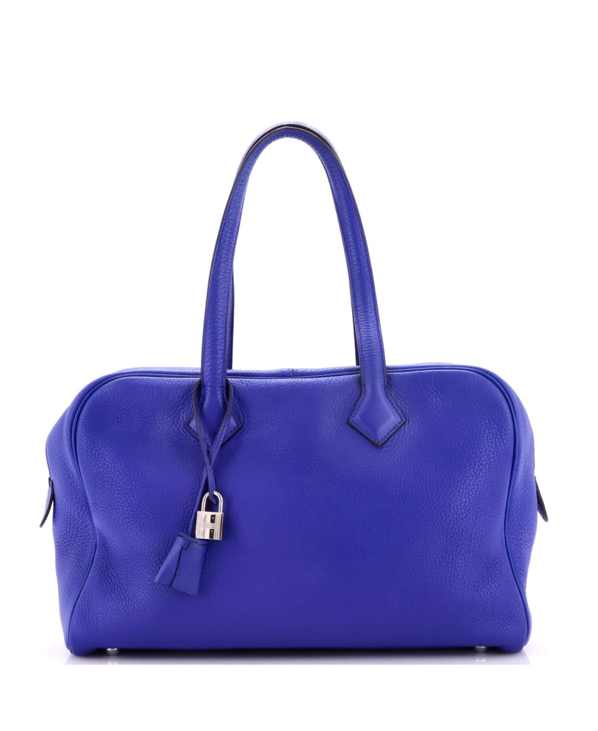 Click here for Pre-Owned HERMES 35 Victoria Ii Bag Clemence - Blu... prices