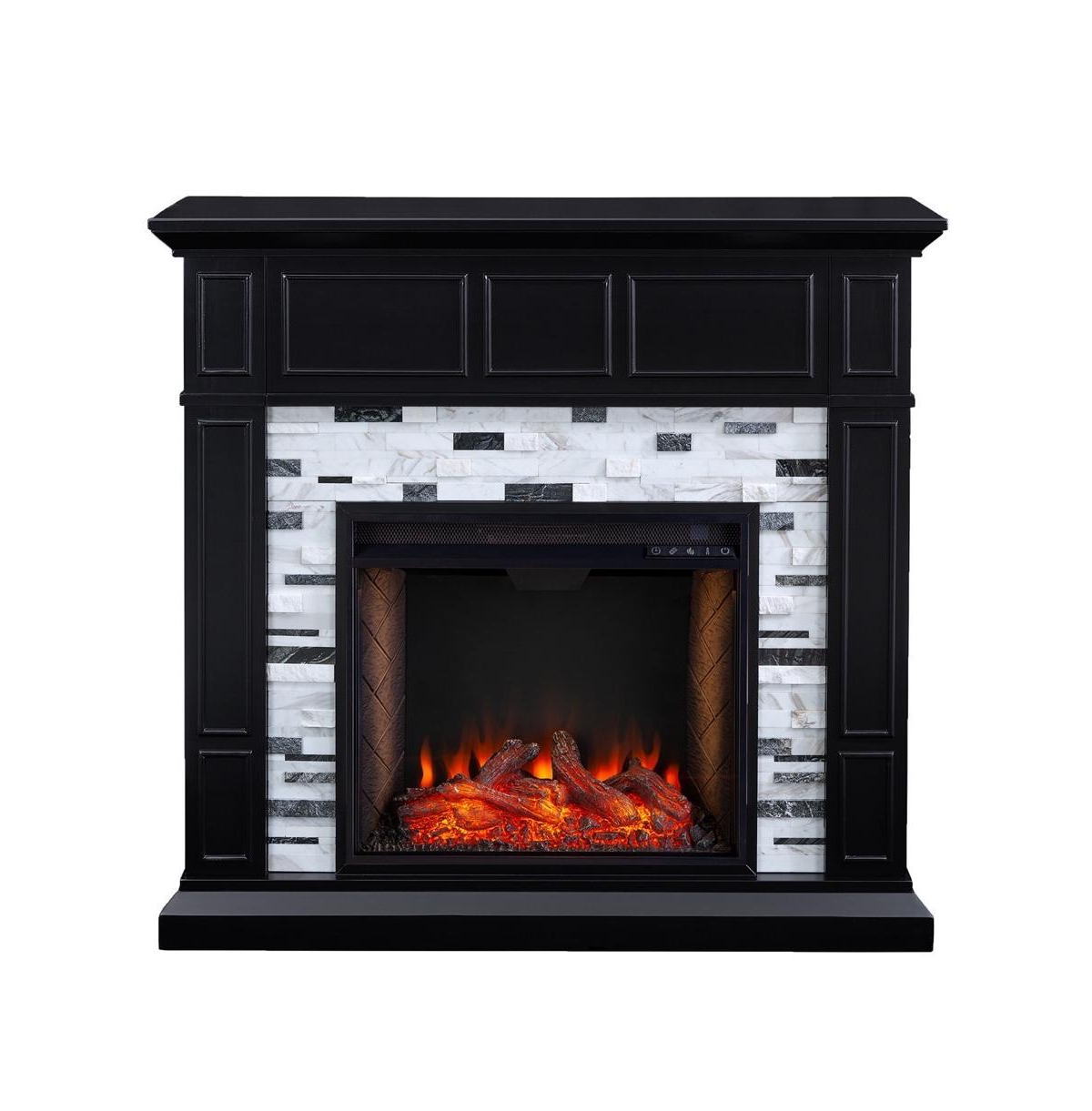 Click here for Augusta Home Drovling Marble Electric Fireplace -... prices