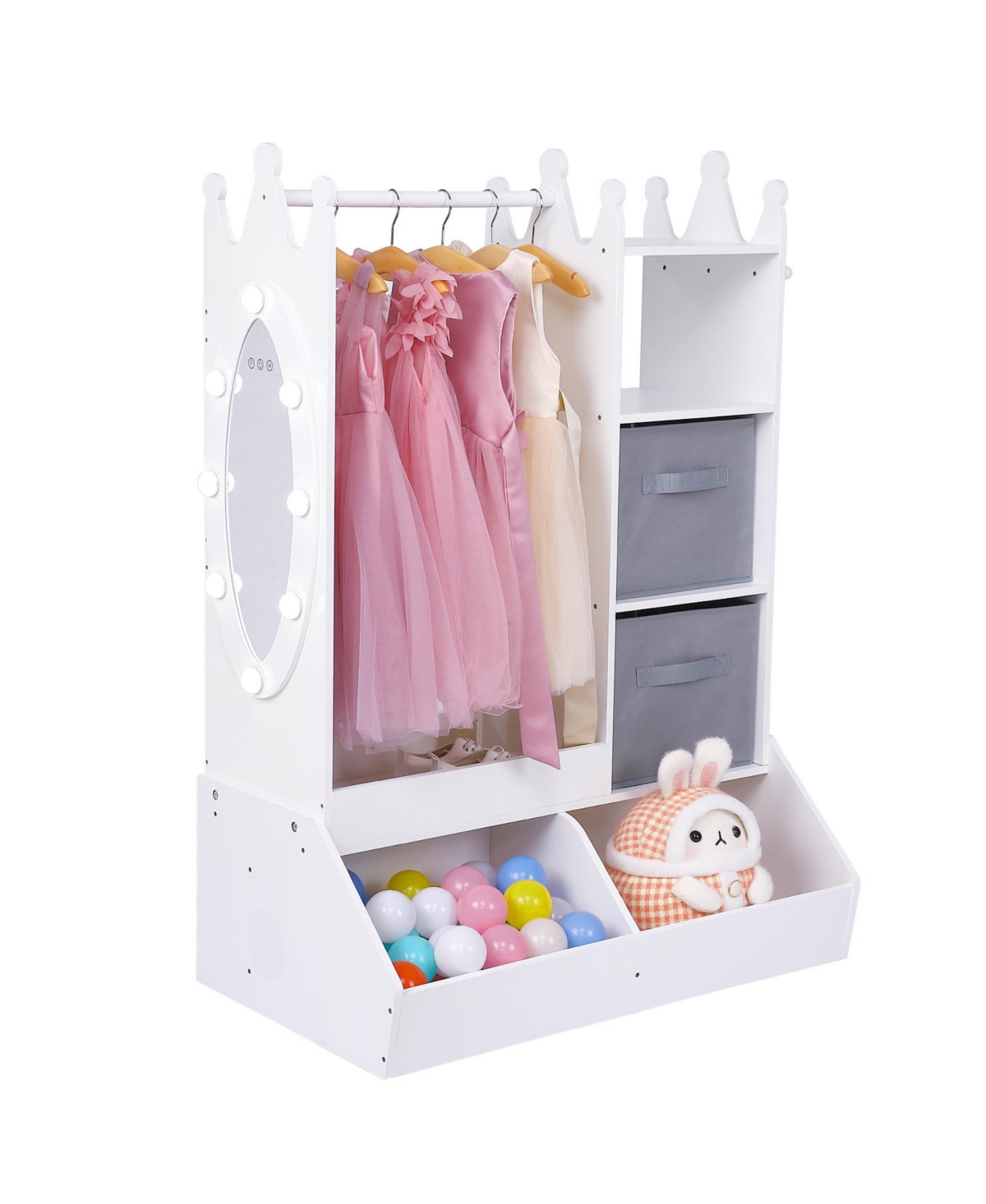 Click here for gaomon Kids Dress Up Armoire For Girls With Light... prices