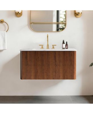 Click here for Sillysis 30 Modern Wall Mounted Bathroom Vanity Wi... prices