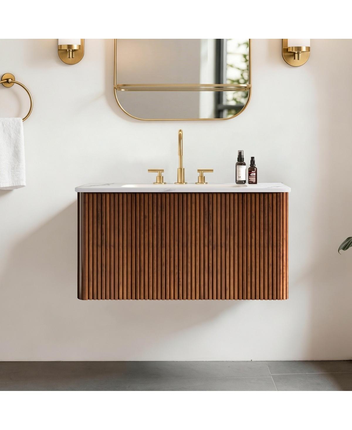 Click here for Sillysis 30 Modern Wall Mounted Bathroom Vanity wi... prices
