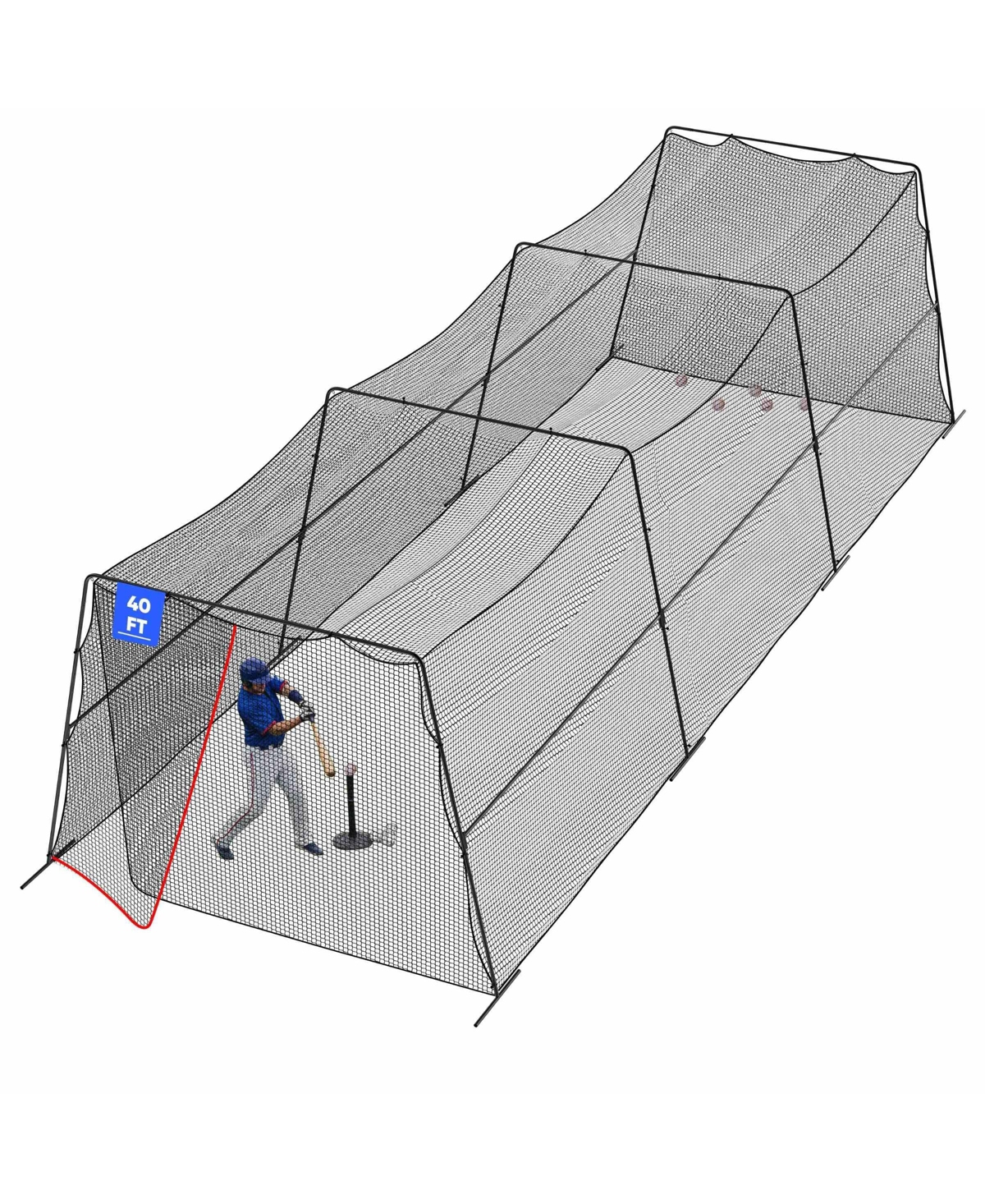 Click here for Aoligeijs 30ft Portable Baseball Batting Cage for... prices