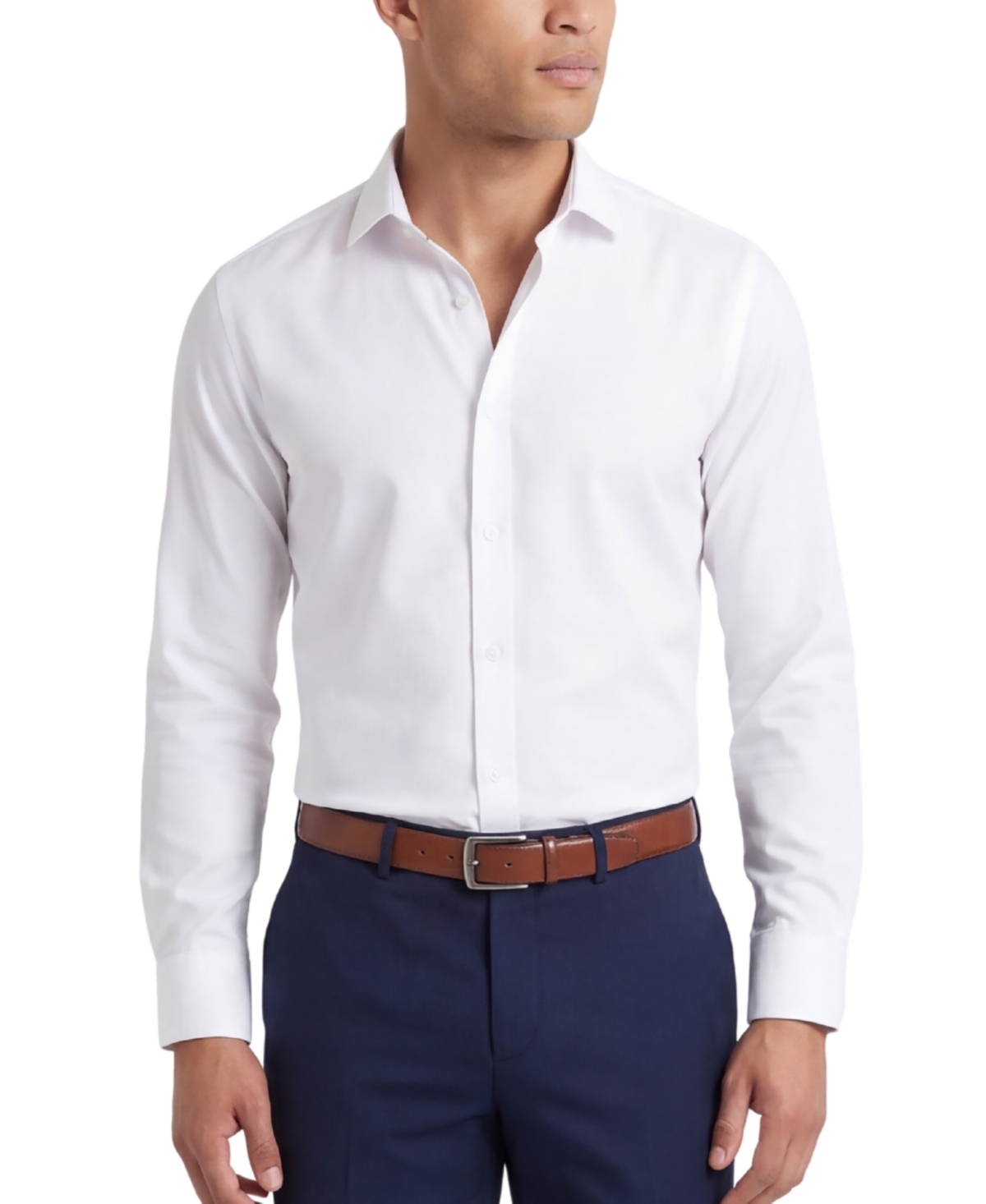 Click here for Tom Baine Mens Performance Stretch Solid Button Do... prices