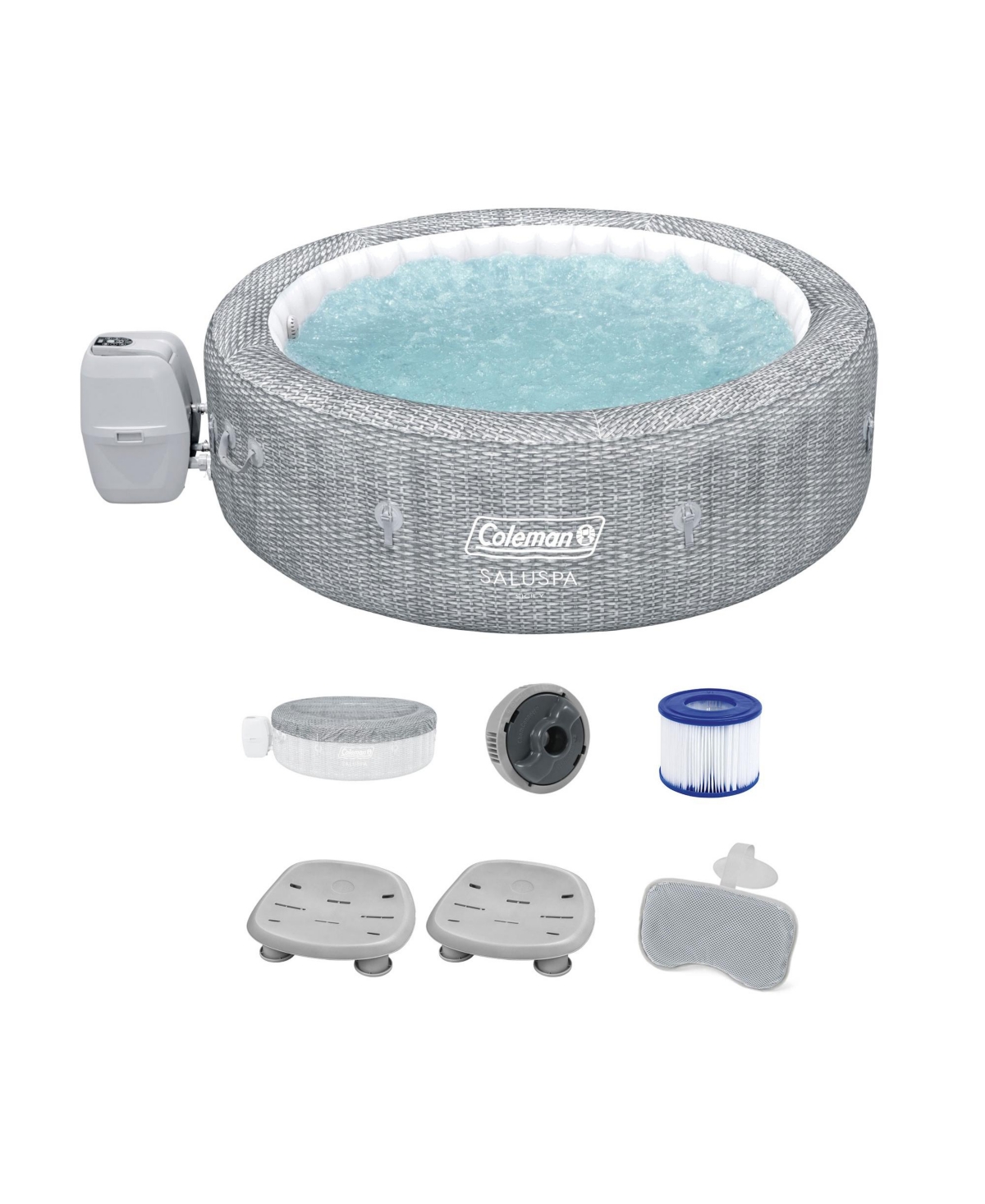 Click here for Coleman Sicily Inflatable AirJet Hot Tub with 2 Sa... prices