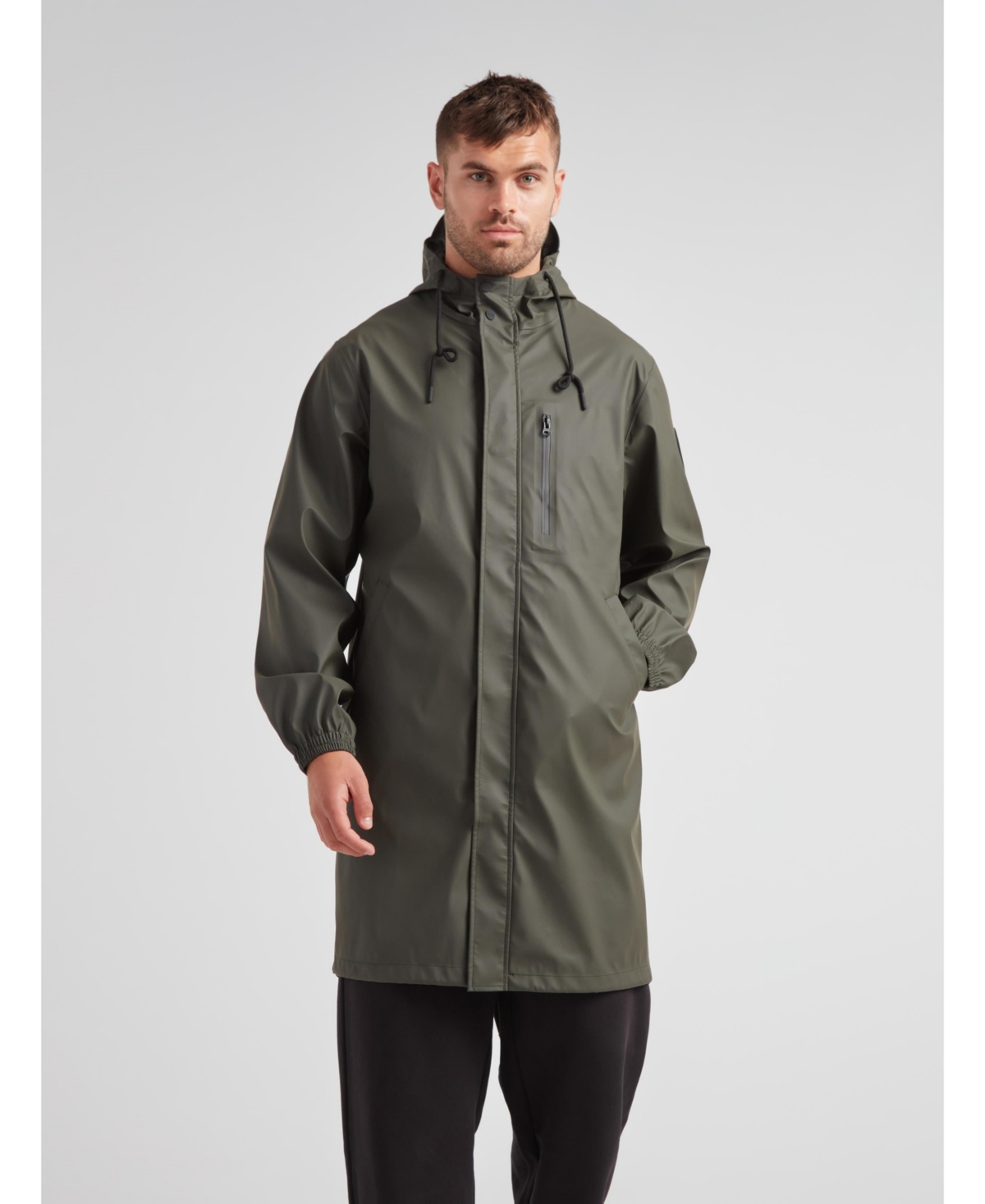 Click here for JACK1T Mens Long Raincoat - Khaki prices