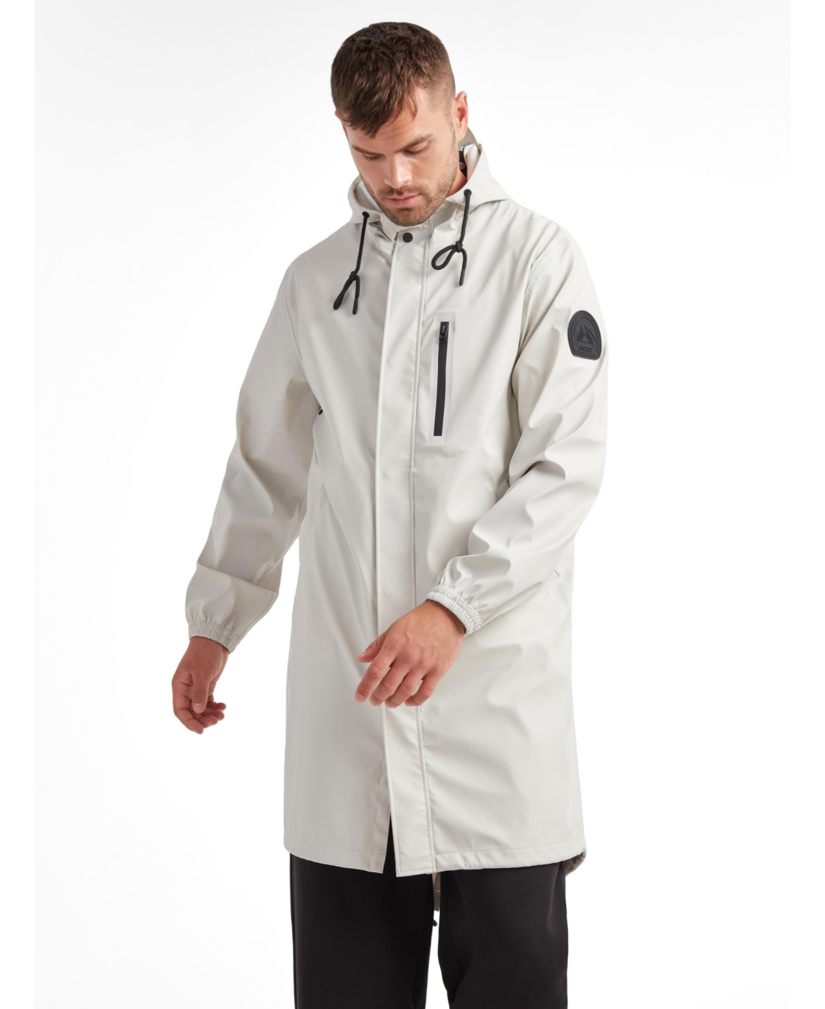 Click here for JACK1T Mens Long Raincoat - Stone prices