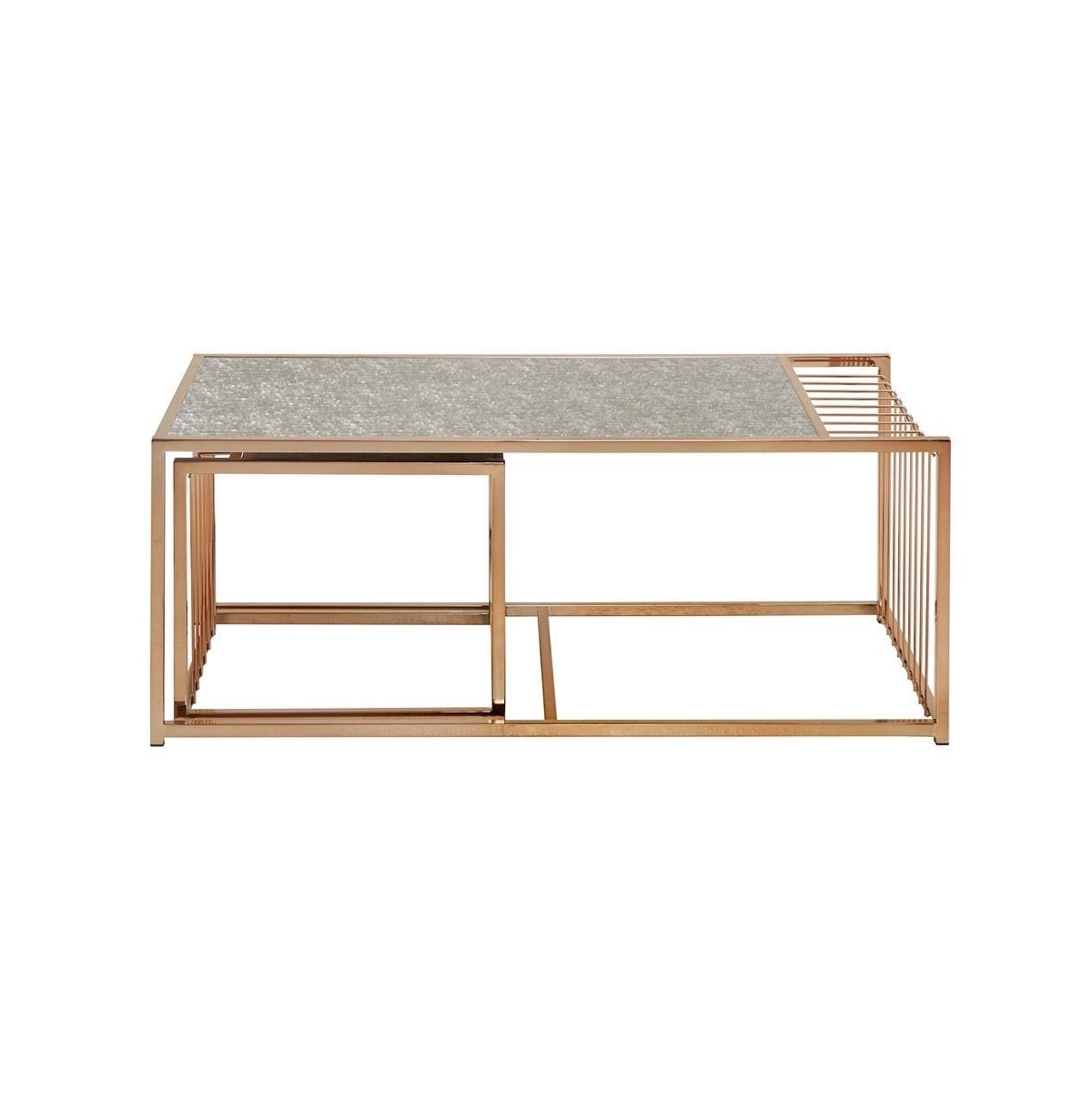 Click here for iNSPIRE Q Textured Mirror Top Nesting Coffee Table... prices
