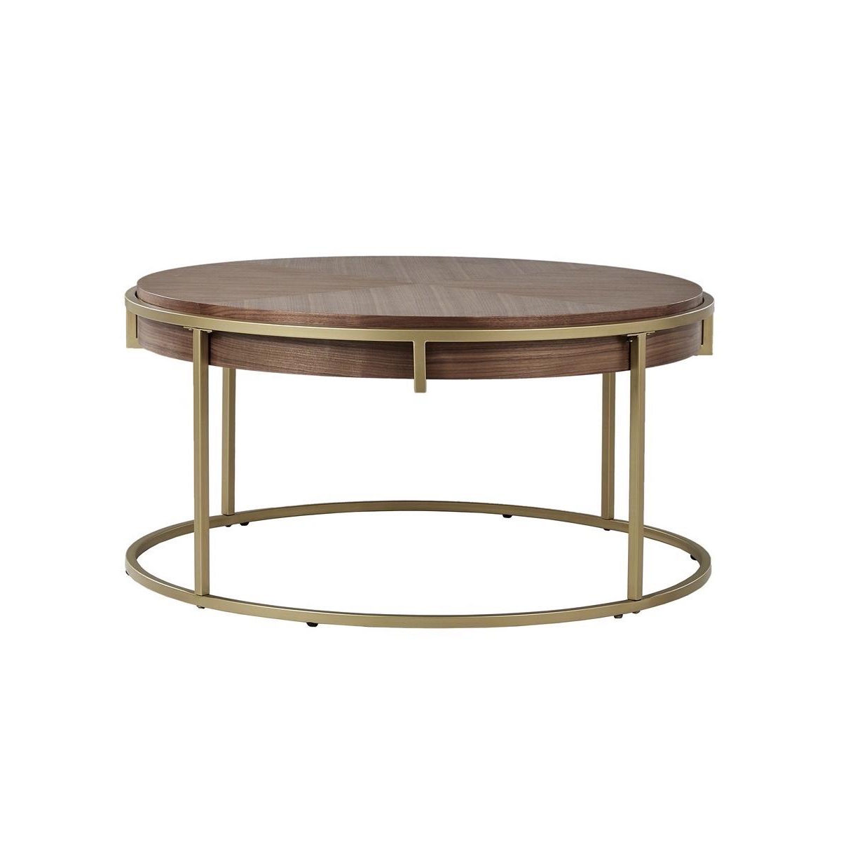 Click here for iNSPIRE Q Ulga Round Coffee Table - Natural/gold prices