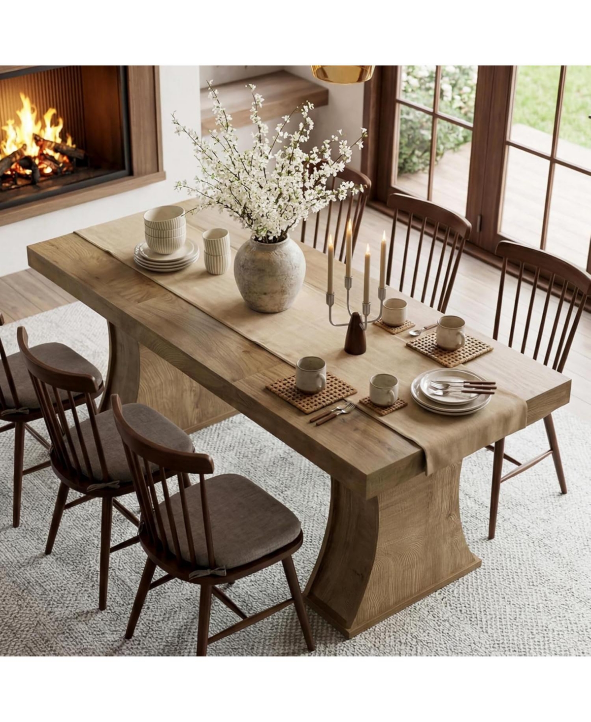 Click here for Tribesigns 78.74 Dining Table  Long Kitchen Table... prices