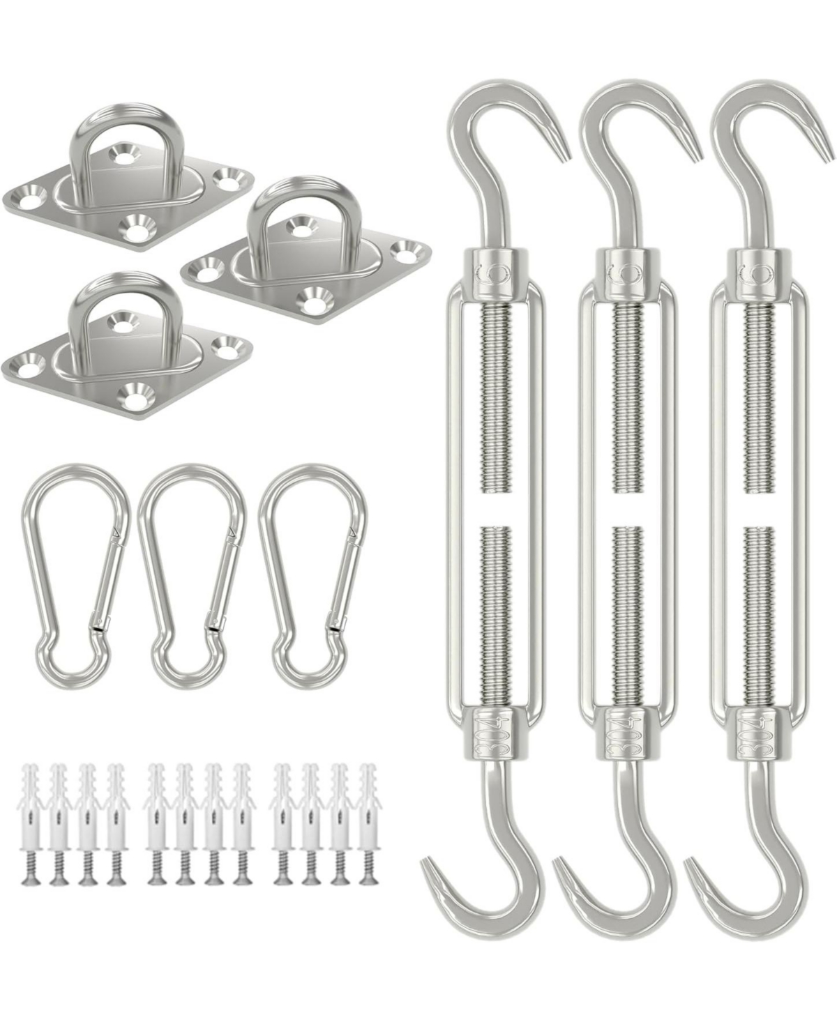 Click here for gaomon Shade Sail Hardware Kit  6 Inch Outdoor Sun... prices