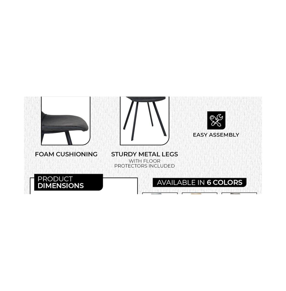 Click here for LeisureMod Markley Modern Leather Dining Chair Wit... prices