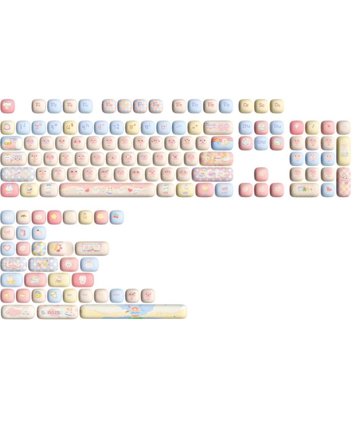 Click here for Lamicall Kitten Mog Profile Dye-Sub Pbt Custom Key... prices