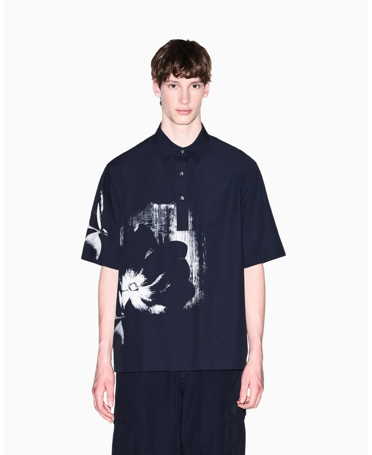 Click here for A|X Armani Exchange Mens Exposed Flower Shirt - De... prices