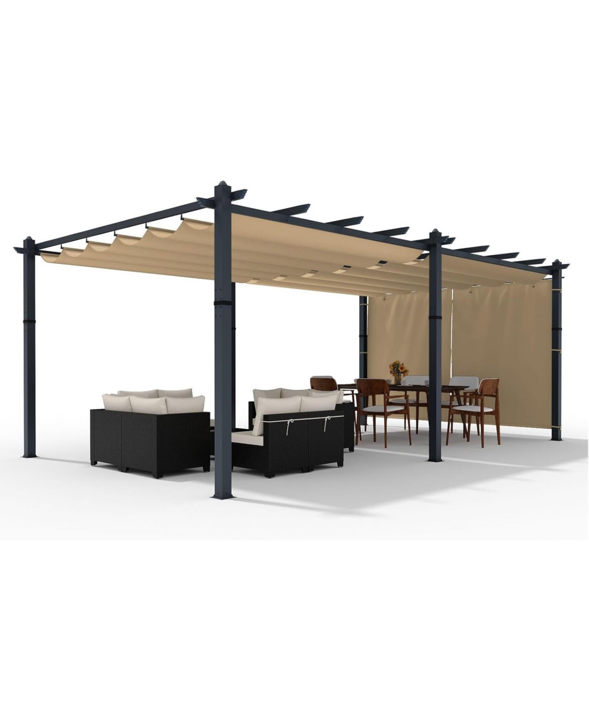 Click here for gaomon 12x20 Feet Aluminum Pergola Oversize Outdoo... prices