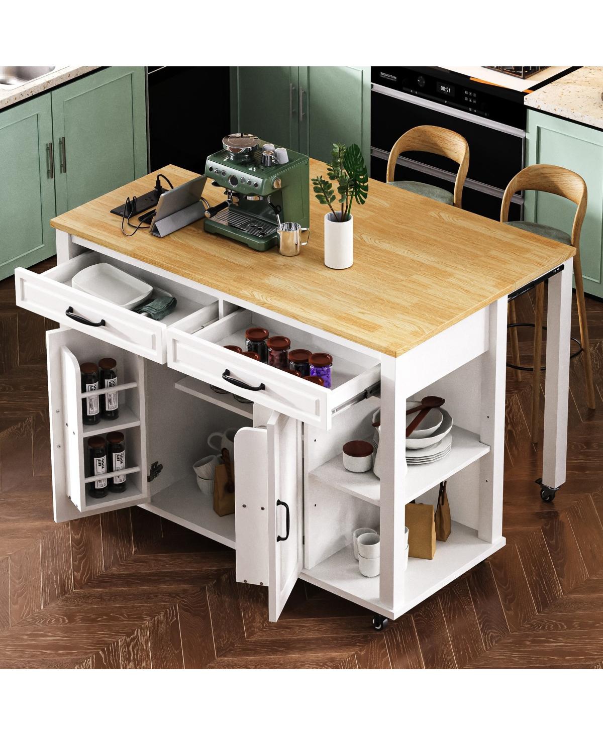 Click here for Streamdale Furniture 47 Kitchen Island with Extend... prices