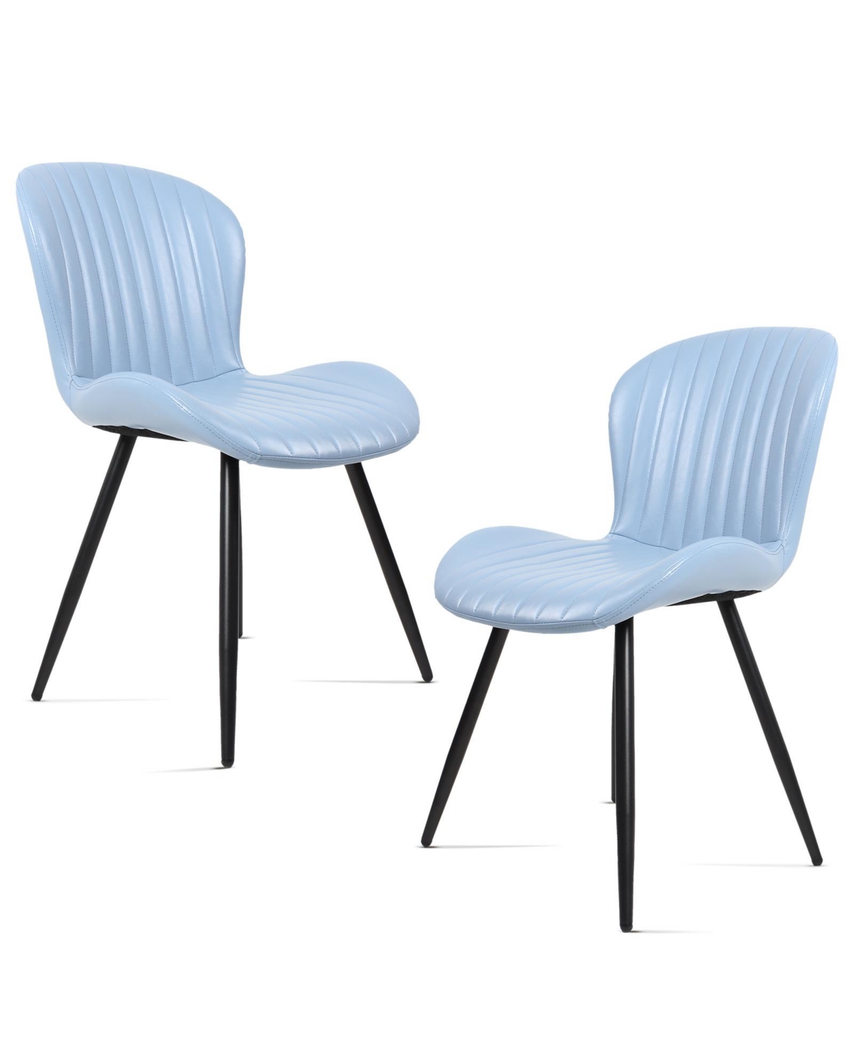 Click here for Clihome Modern Leather Upholstered Dining Chairs (... prices