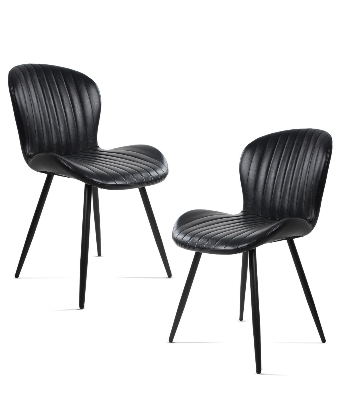 Click here for Clihome Modern Leather Upholstered Dining Chairs (... prices