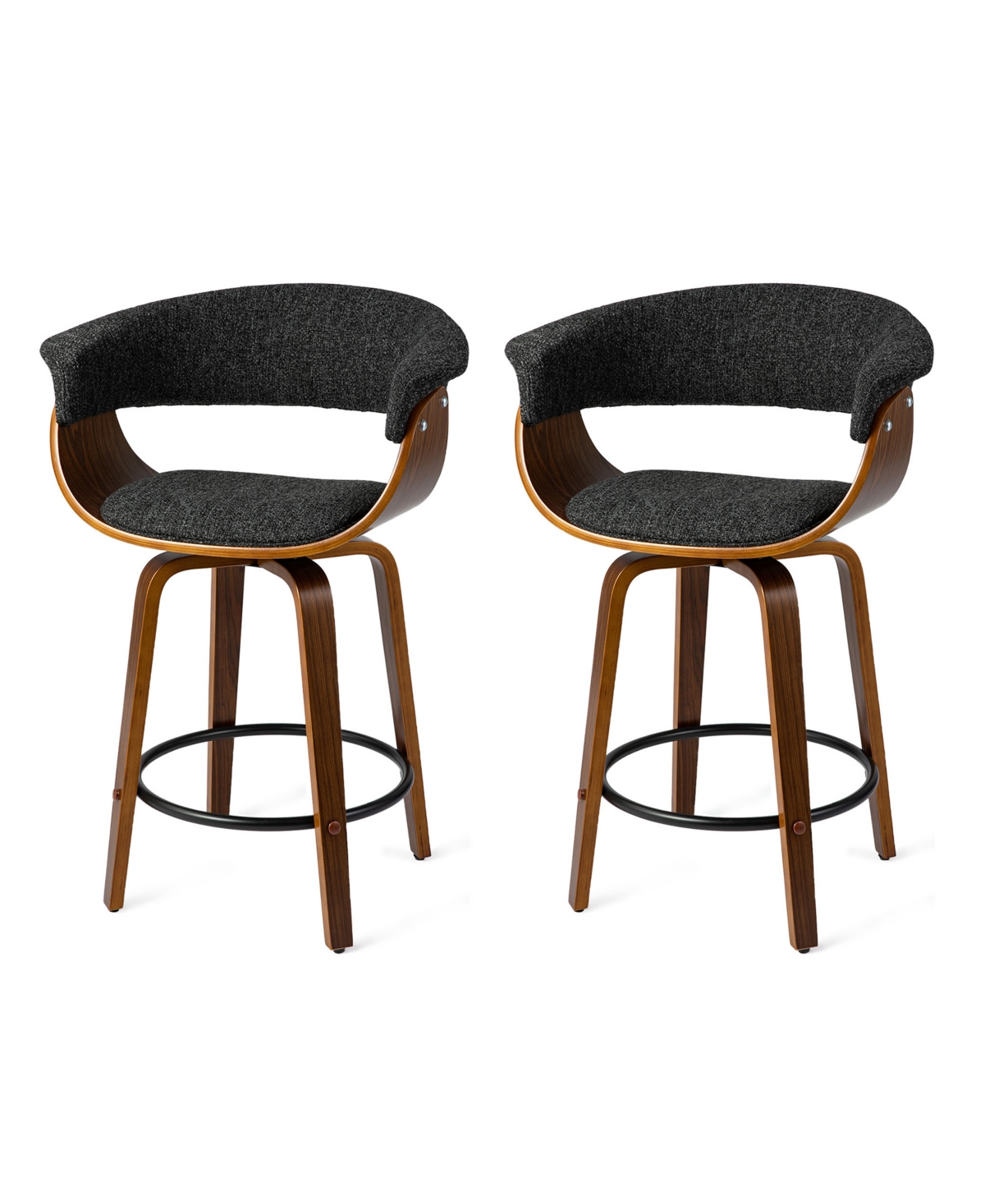 Click here for Glitzhome Mid-Century Modern Foam Swivel Counter S... prices